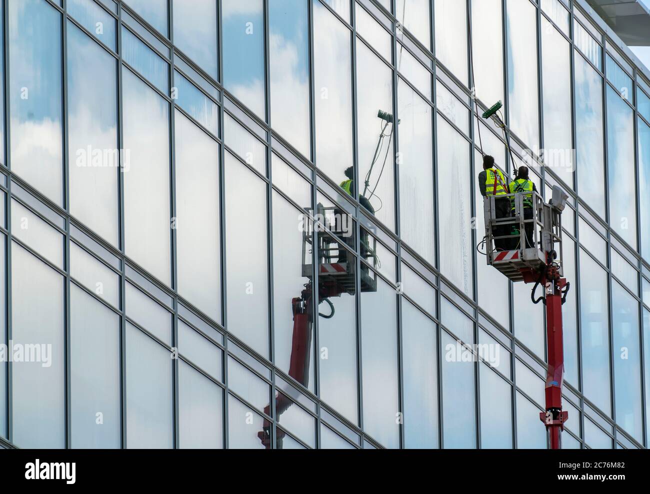 Window Cleaning Platform High Resolution Stock Photography And Images