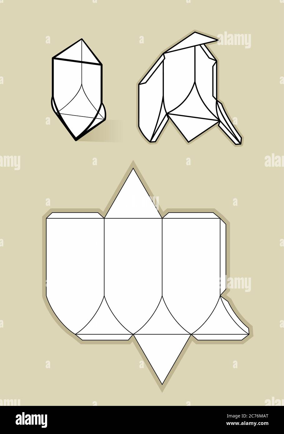 Complex form with blueprint template Stock Vector Image & Art - Alamy