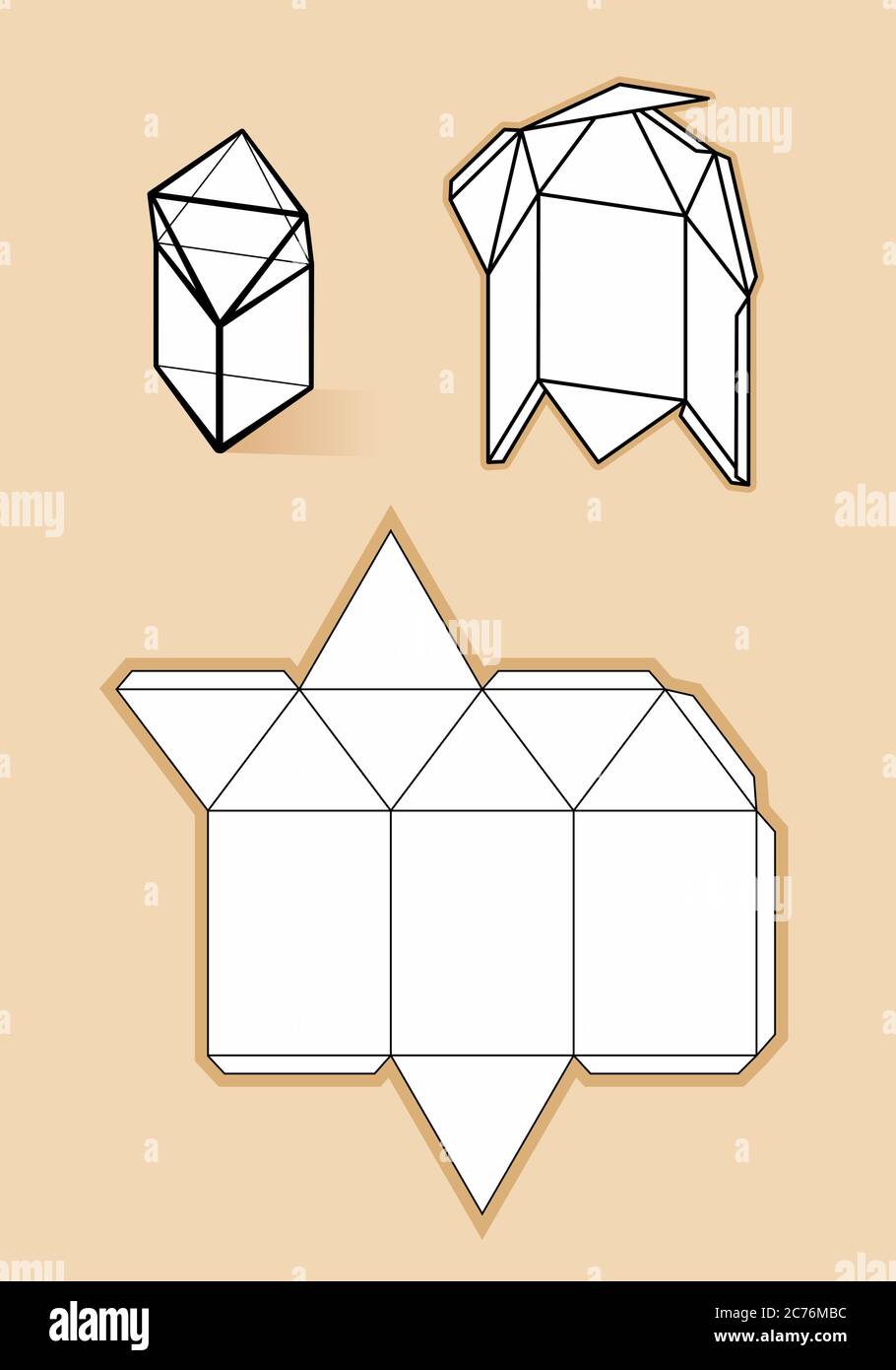 Complex form with blueprint template Stock Vector Image & Art - Alamy