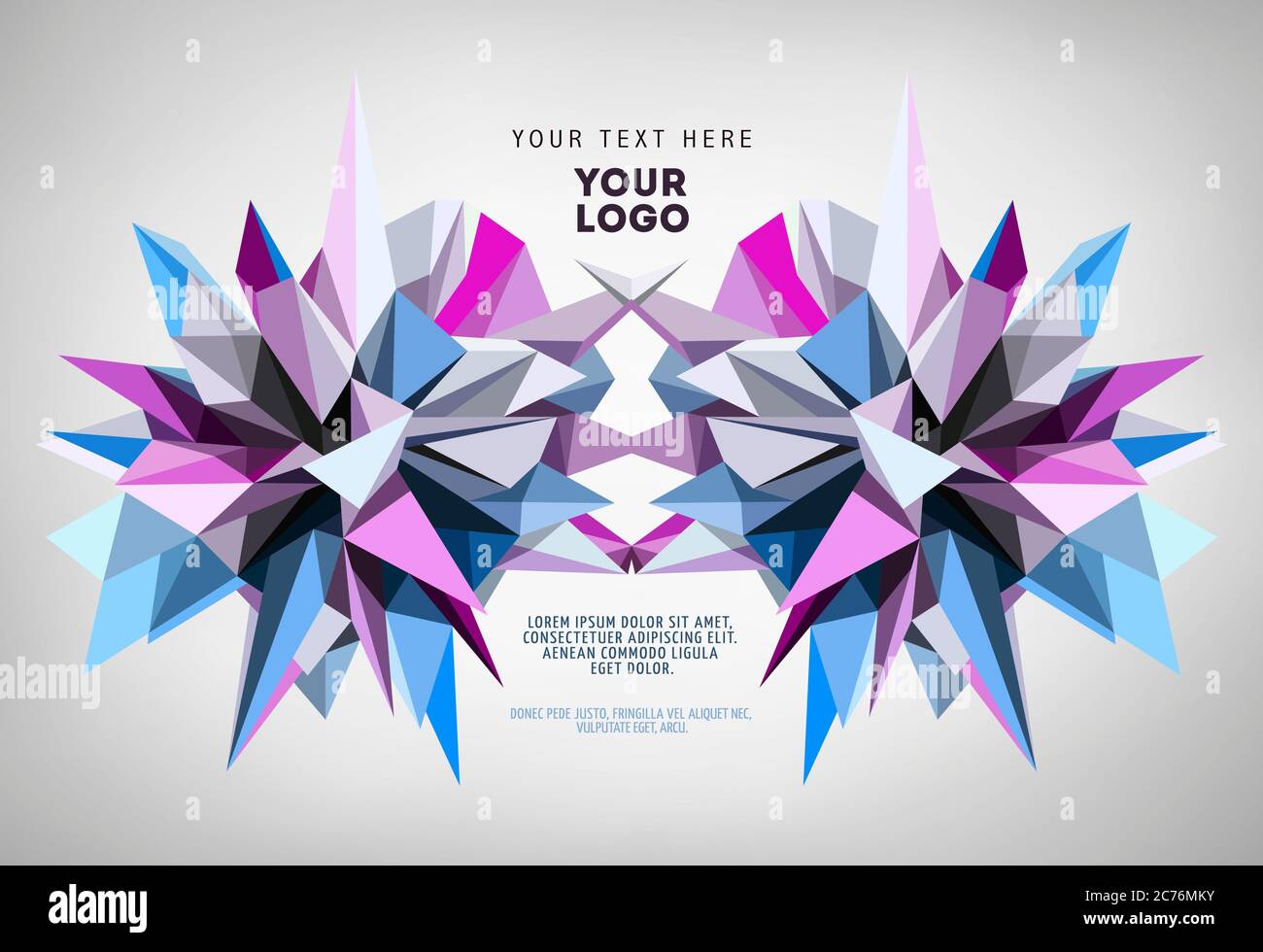 Abstract geometric asymmetric form design Stock Vector Image & Art - Alamy