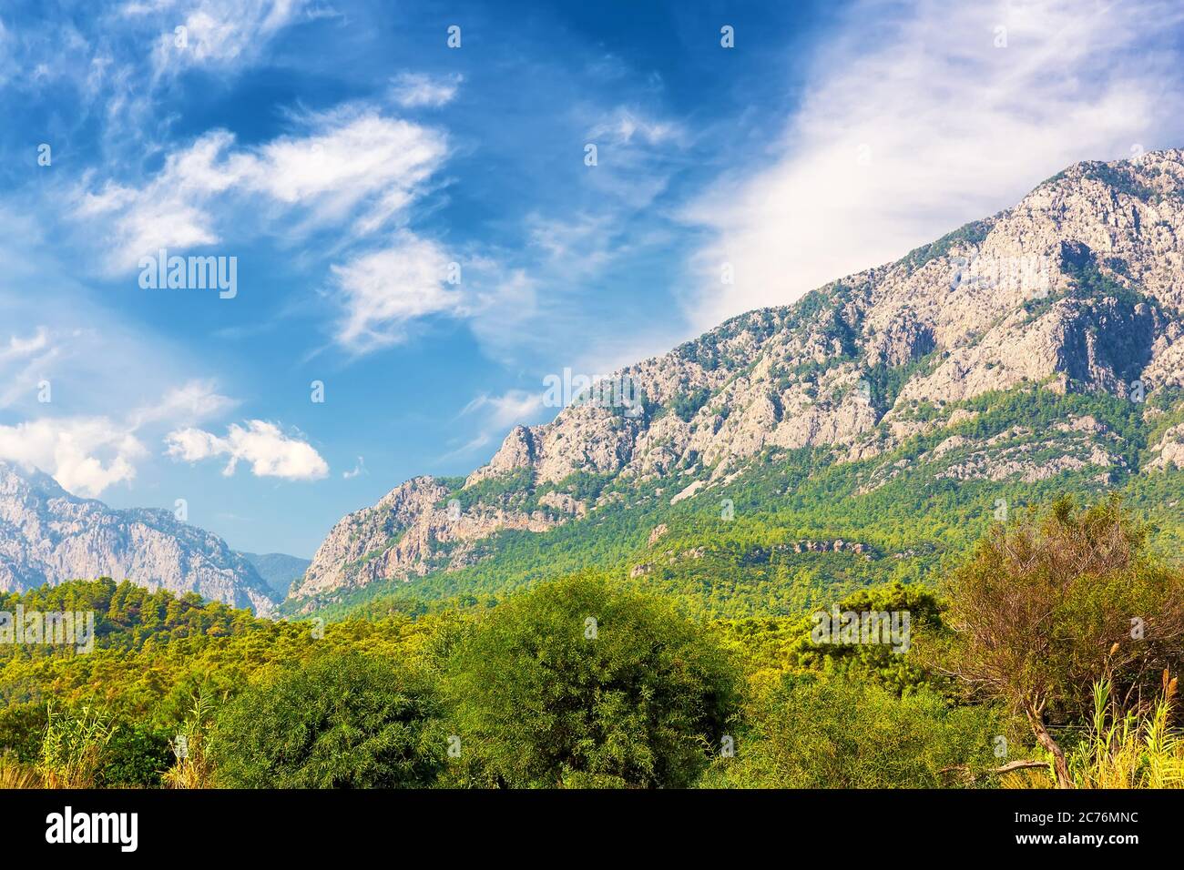 Beautiful mountain forest landscape. Kemer, Turkey Stock Photo - Alamy