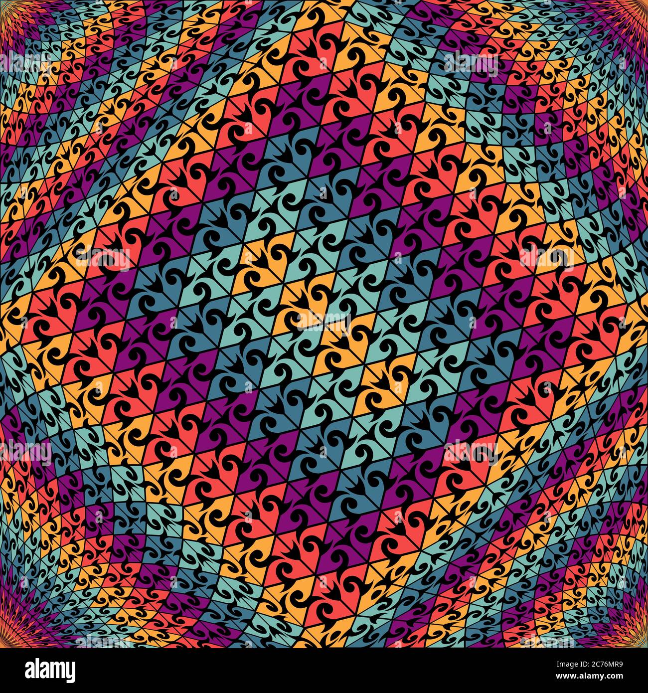 Vector Abstract Rhythmic Geometric Background Stock Vector Image And Art Alamy