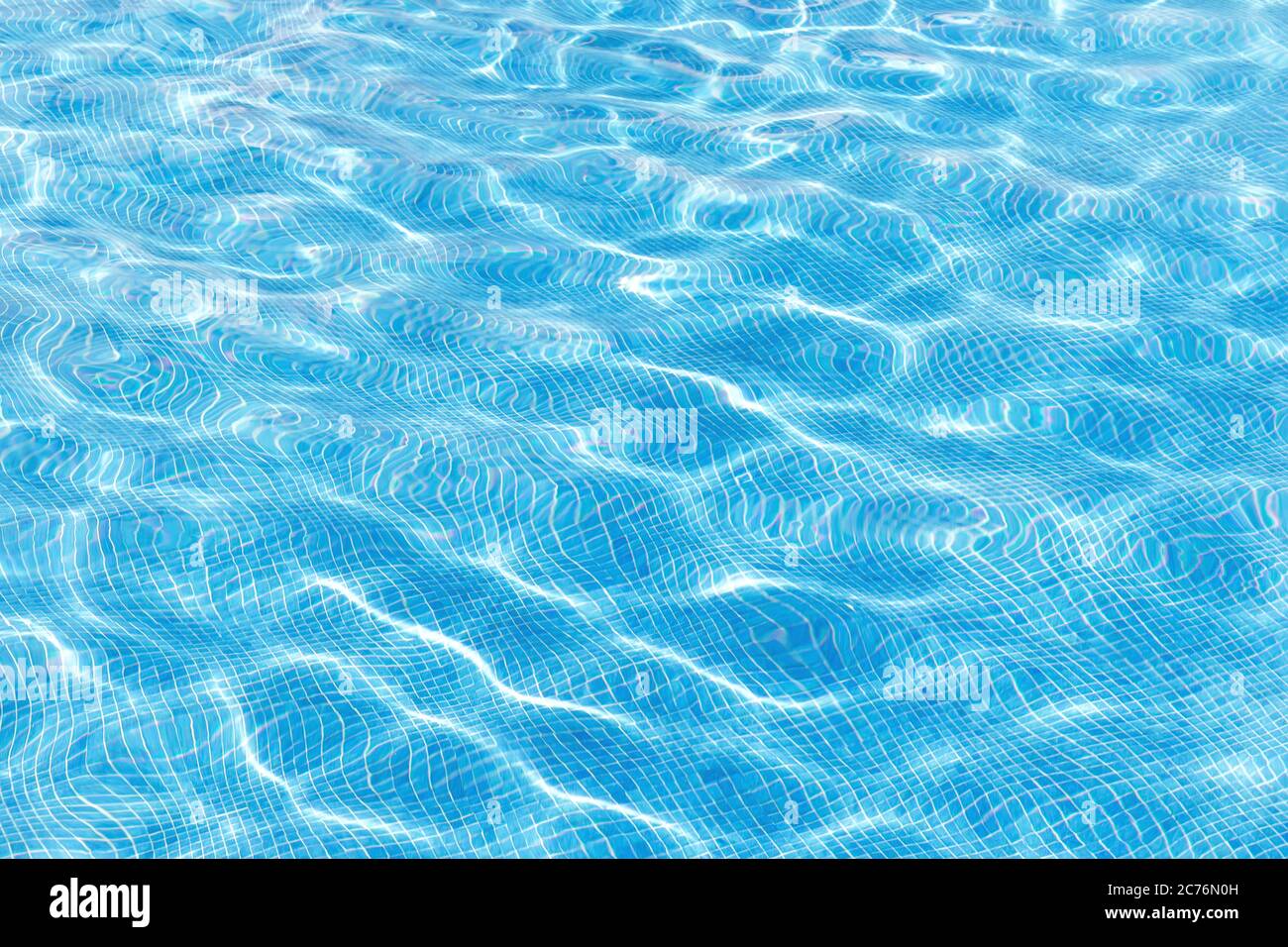 Blue swimming pool rippled water background Stock Photo - Alamy