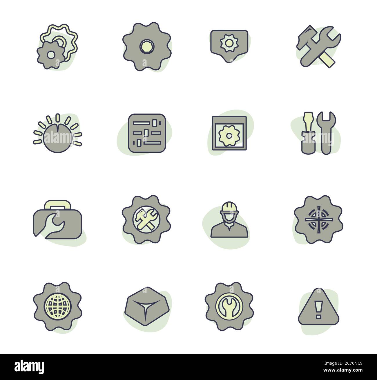 Setting icons set Stock Vector Image & Art - Alamy