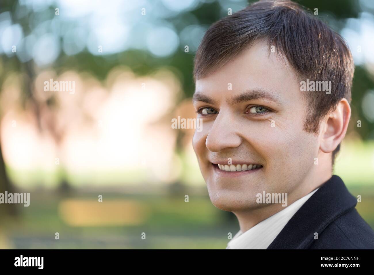 Attractive young man caucasian outside hi-res stock photography and ...
