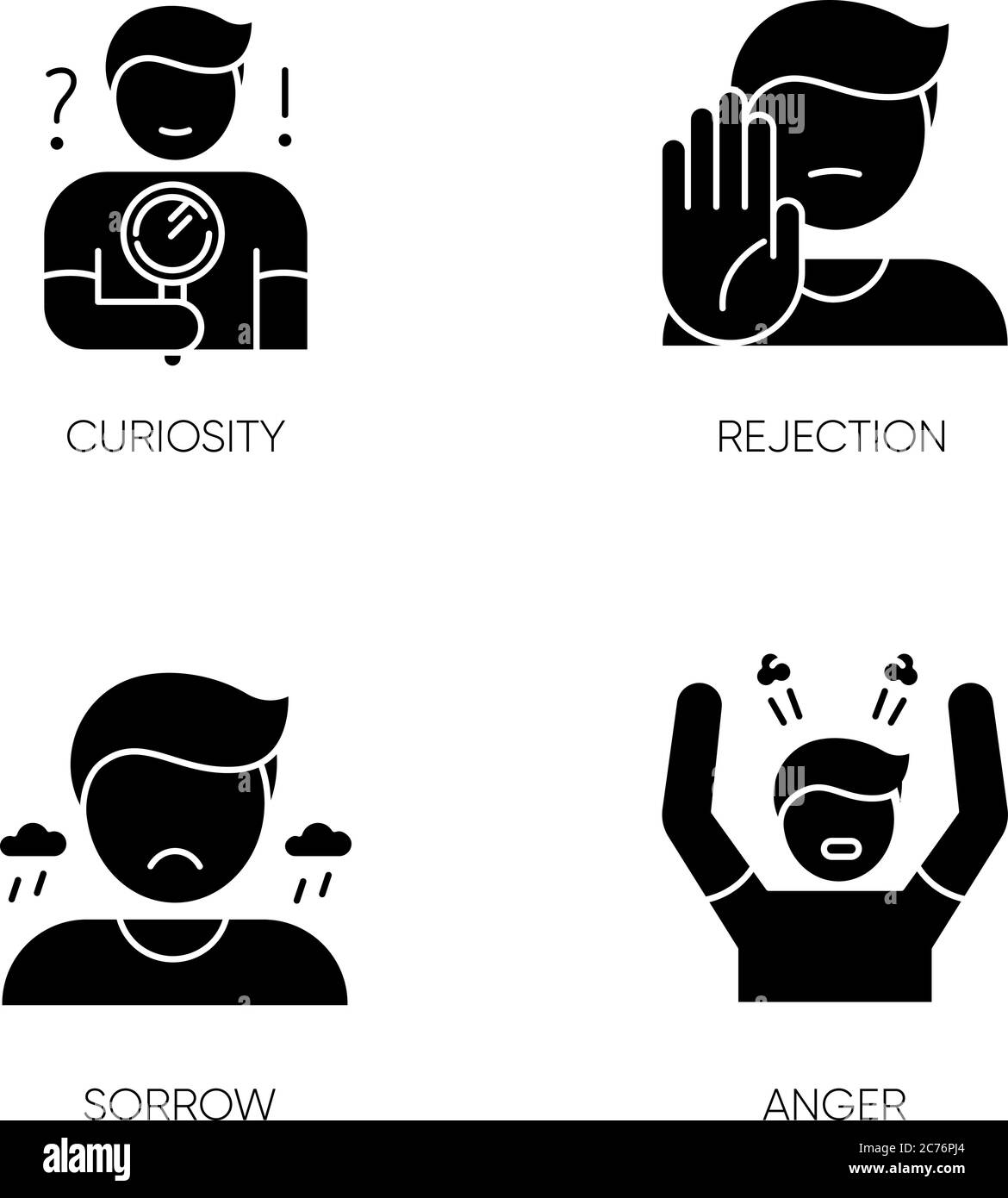 Feelings of rejection Stock Vector Images - Alamy