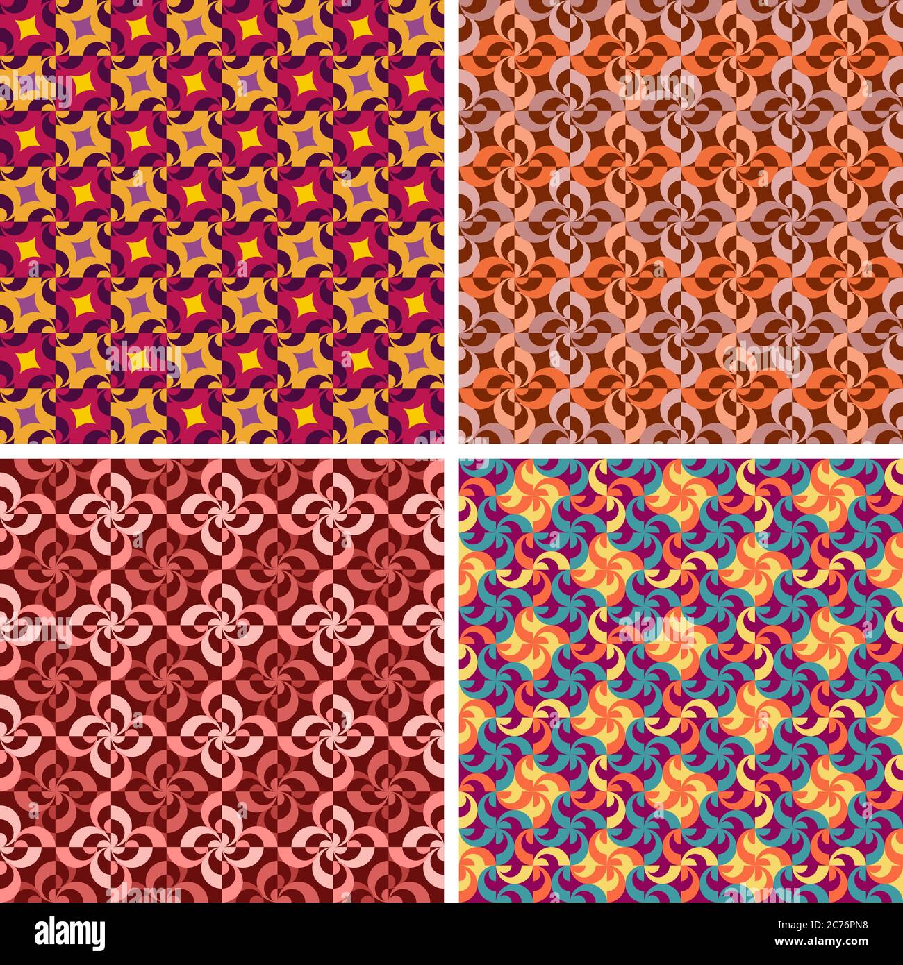 Vector abstract geometric elements patterns set Stock Vector Image ...