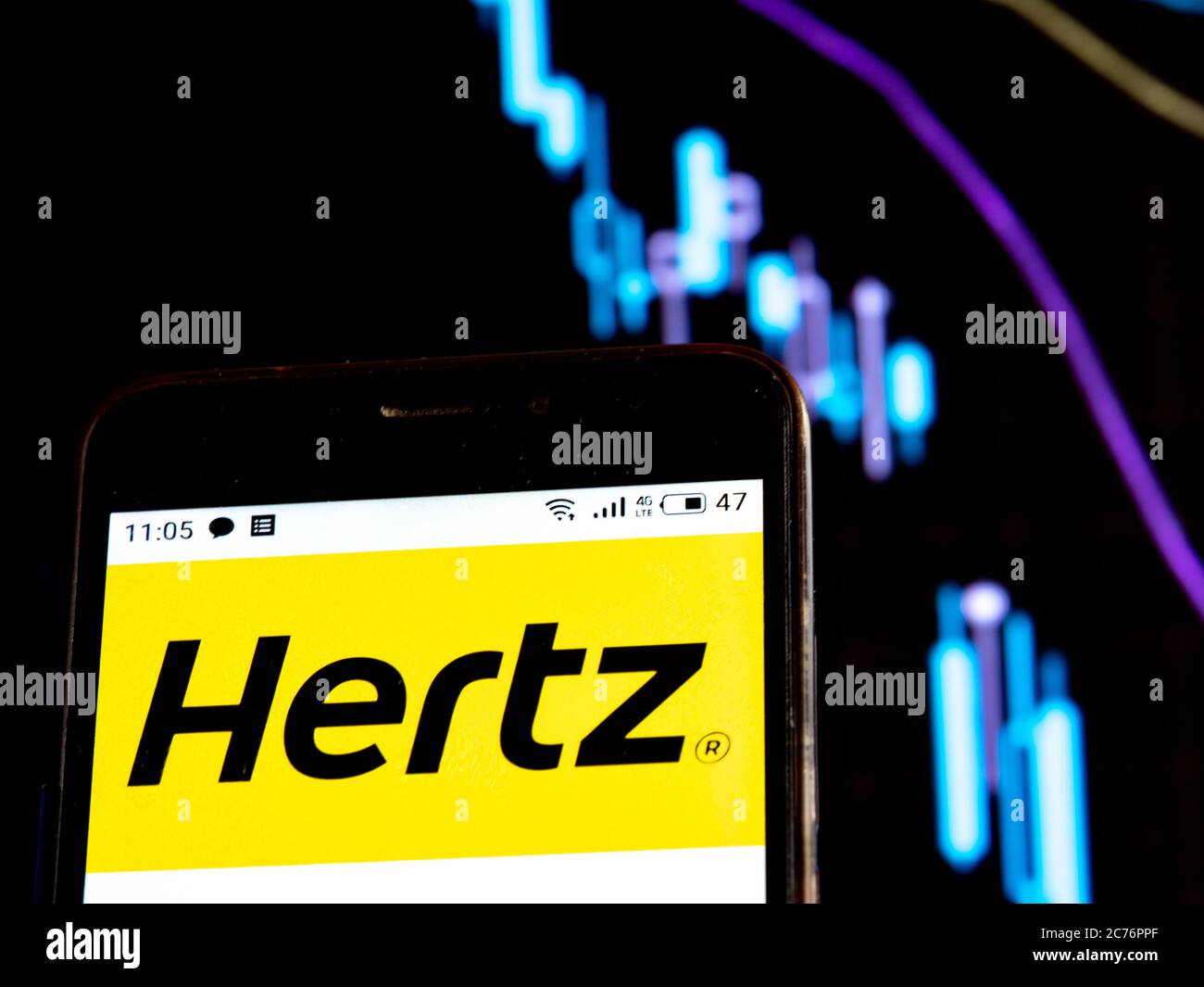 Hertz logo hi-res stock photography and images - Alamy