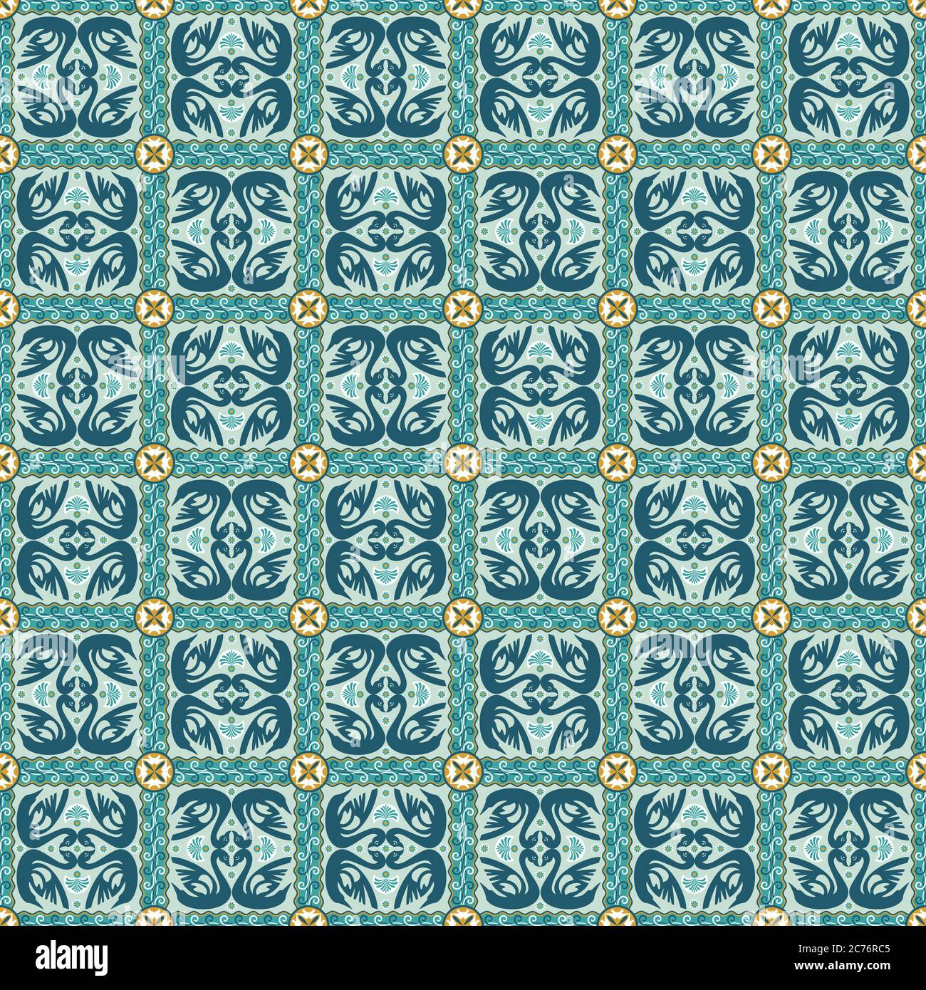 Abstract ornamental patch seamless pattern Stock Vector Image & Art - Alamy