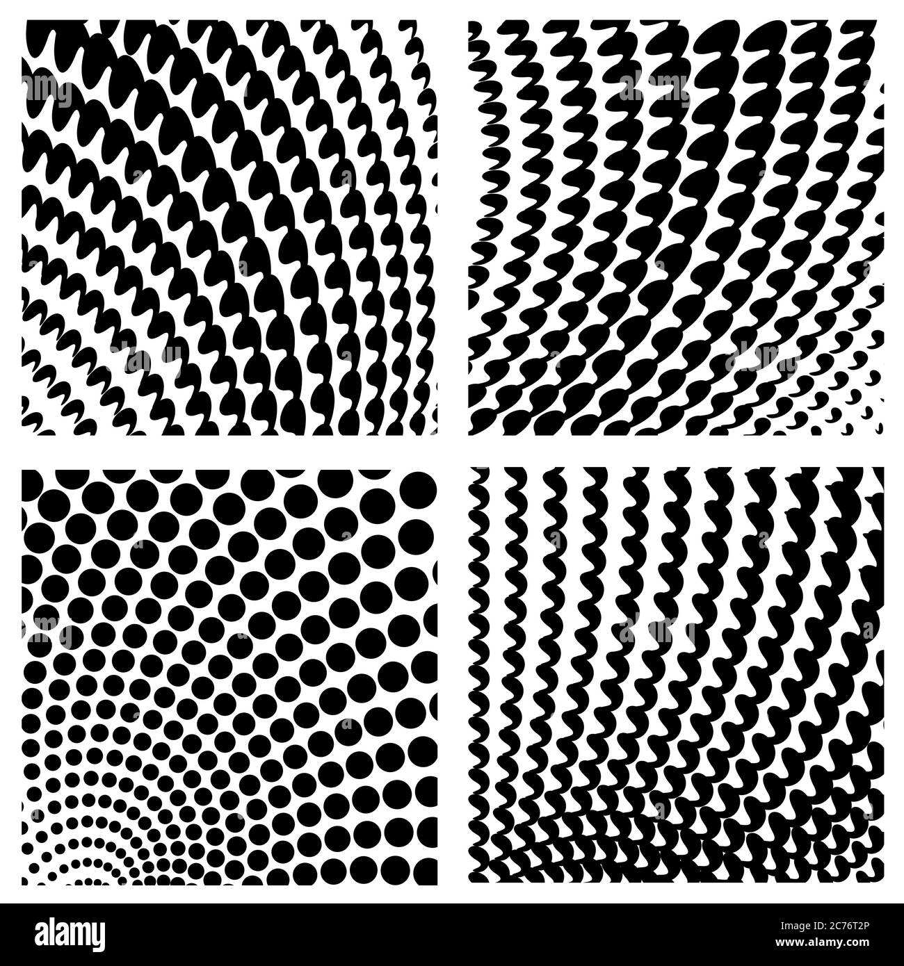 Vector background with distortion effect set Stock Vector Image & Art ...