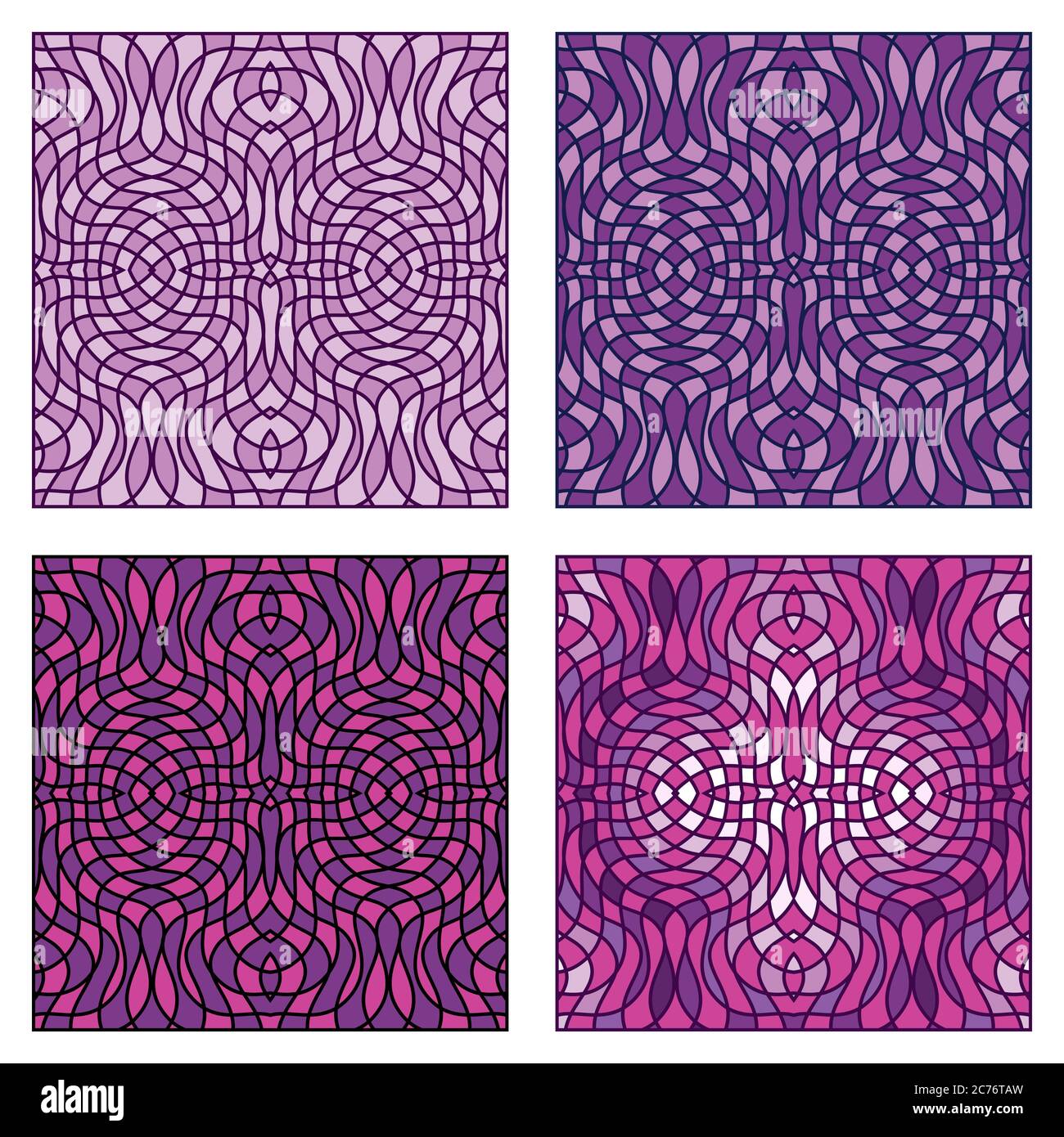 Vector abstract color grid patterns set Stock Vector Image & Art - Alamy