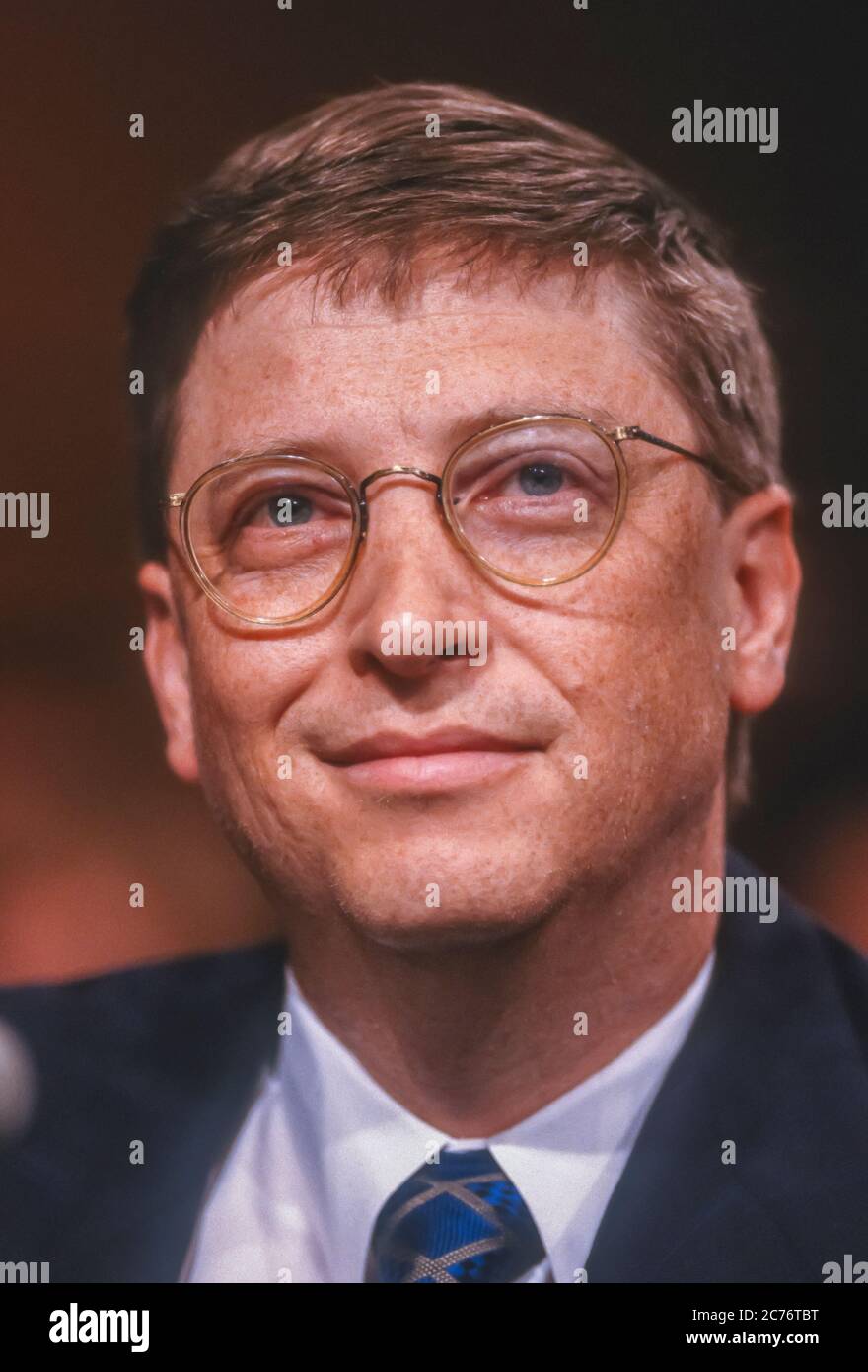 WASHINGTON, DC, USA - MARCH 3, 1998: Bill Gates, CEO Microsoft ...