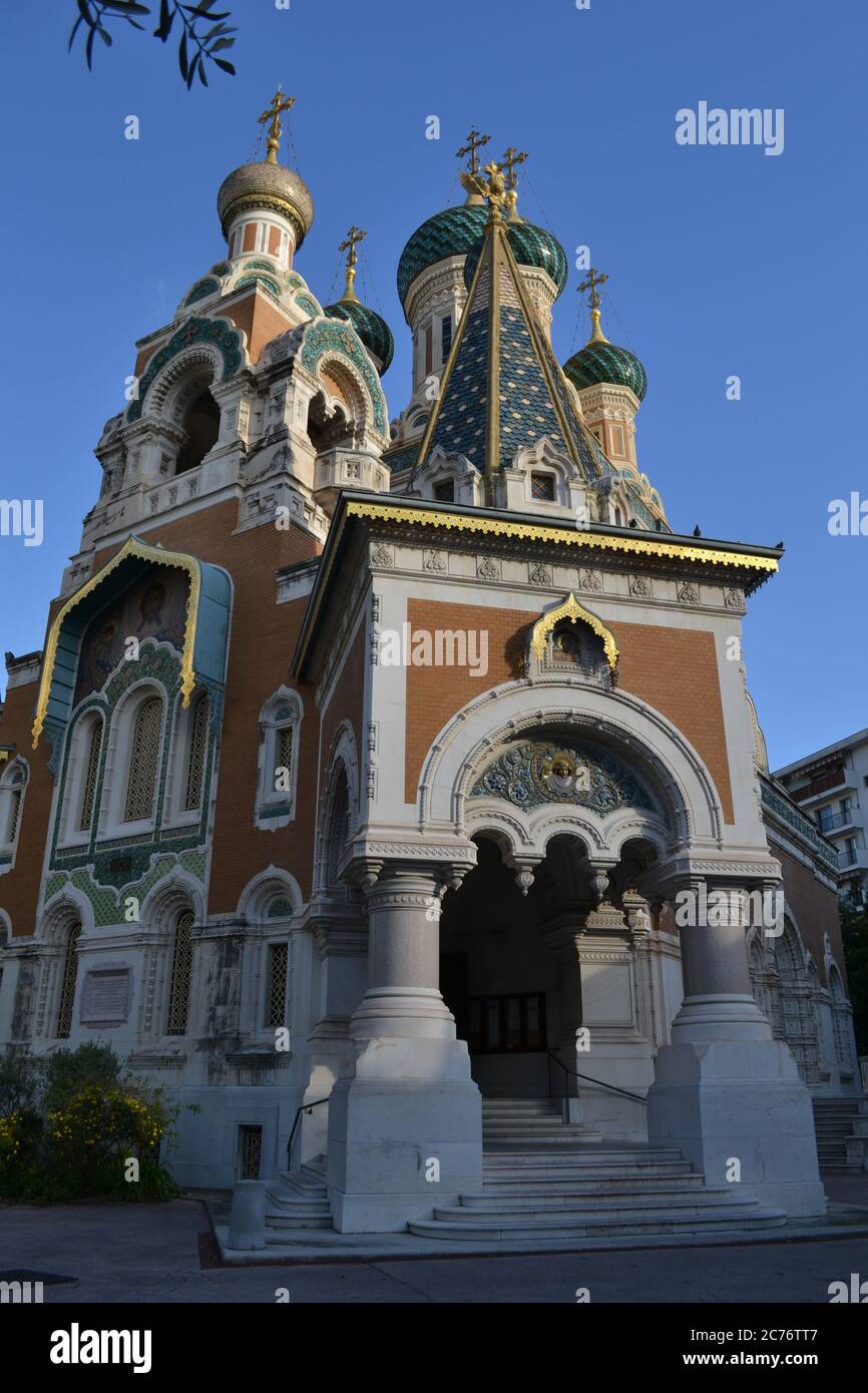 Russian Orthodox church in Nice, France Stock Photo - Alamy