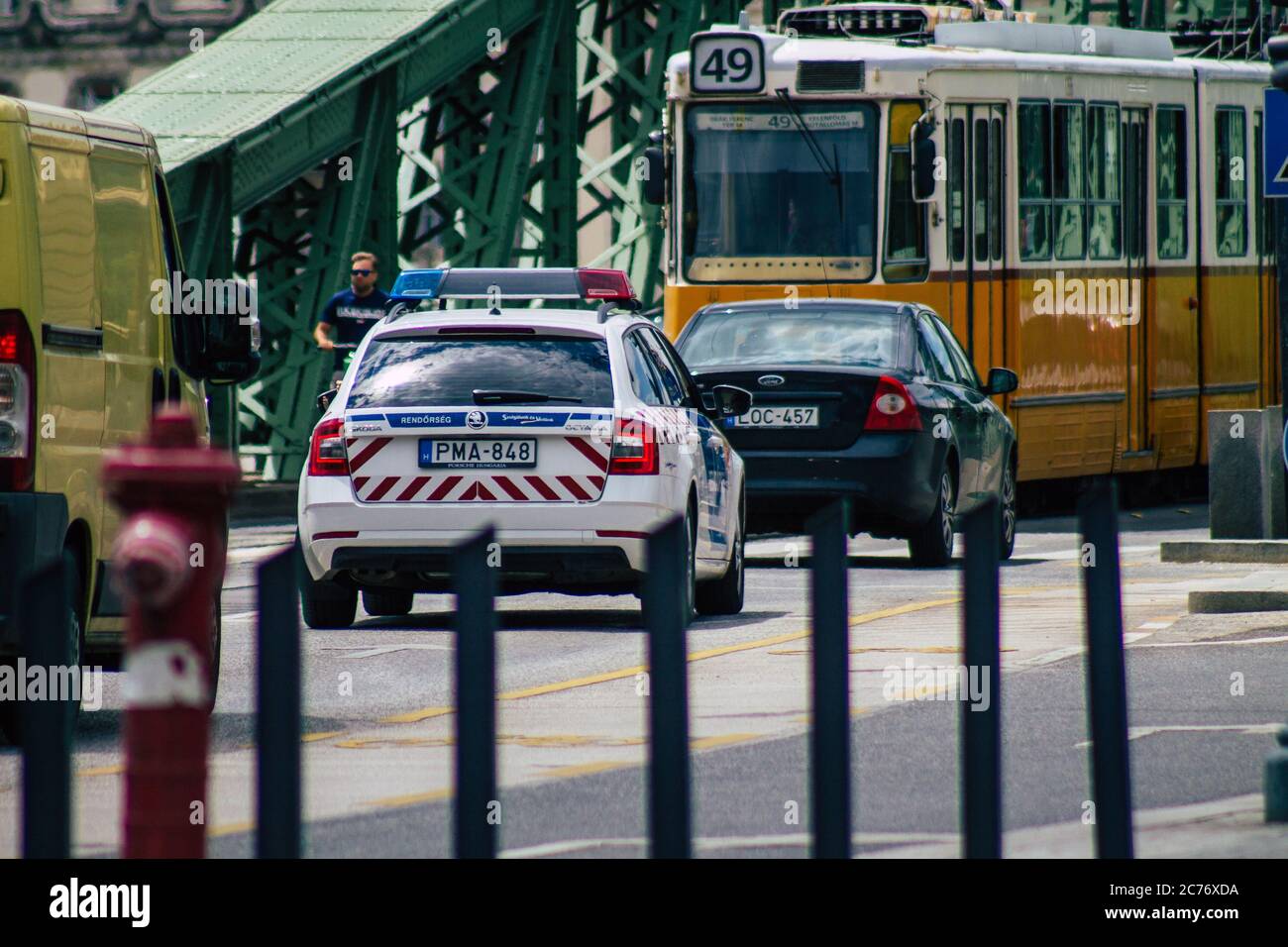 Hungarian police car hi-res stock photography and images - Alamy