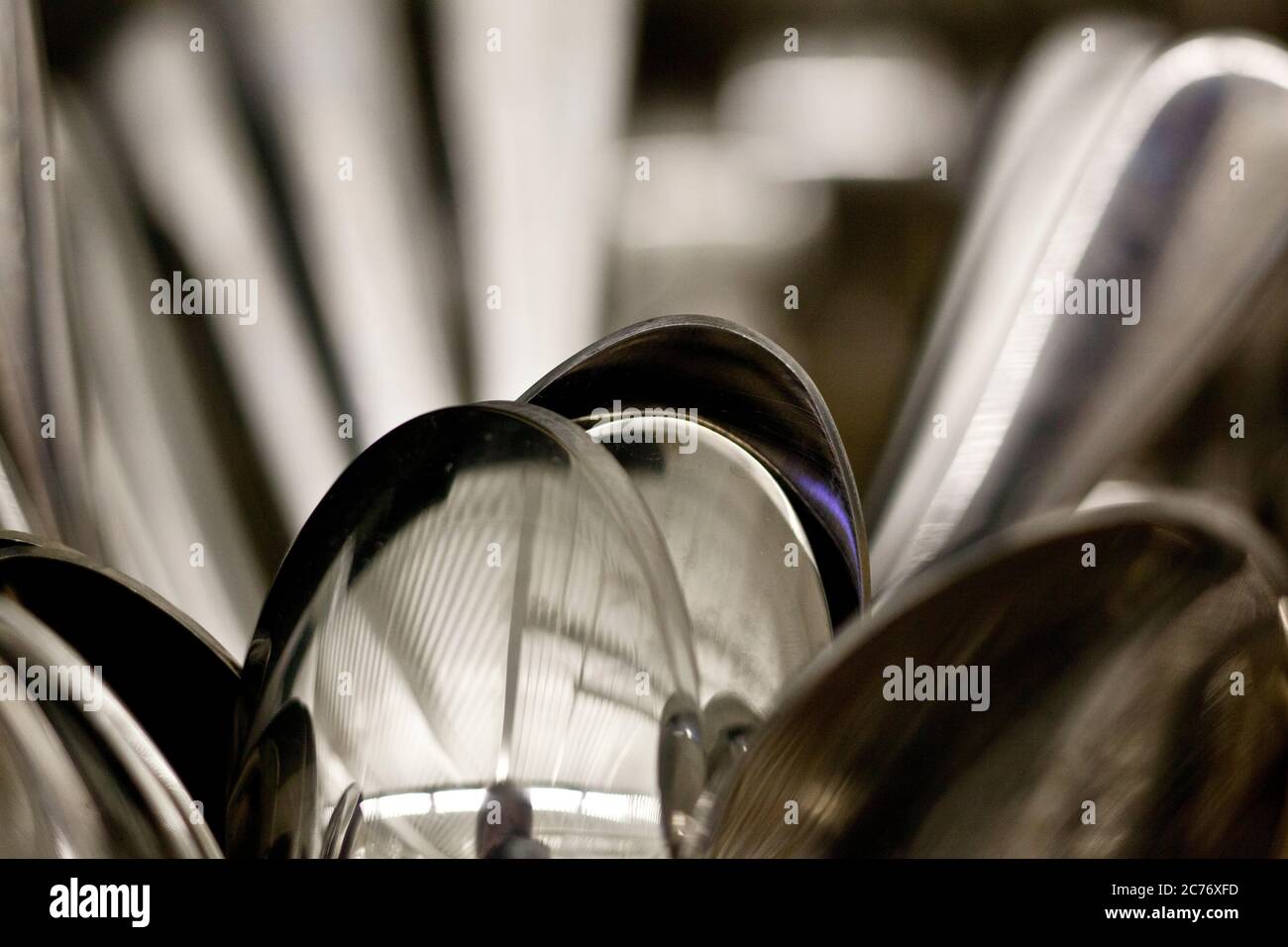 Still life of restaurant commercial kitchenware Stock Photo - Alamy