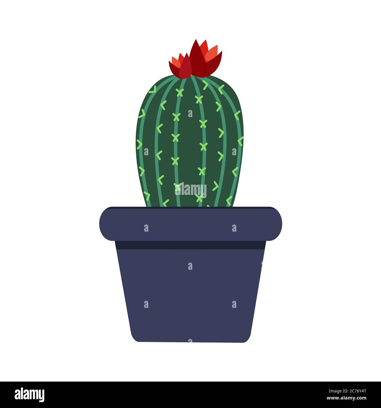 Cactus Icon on white background Vector Illustration Stock Vector Image ...