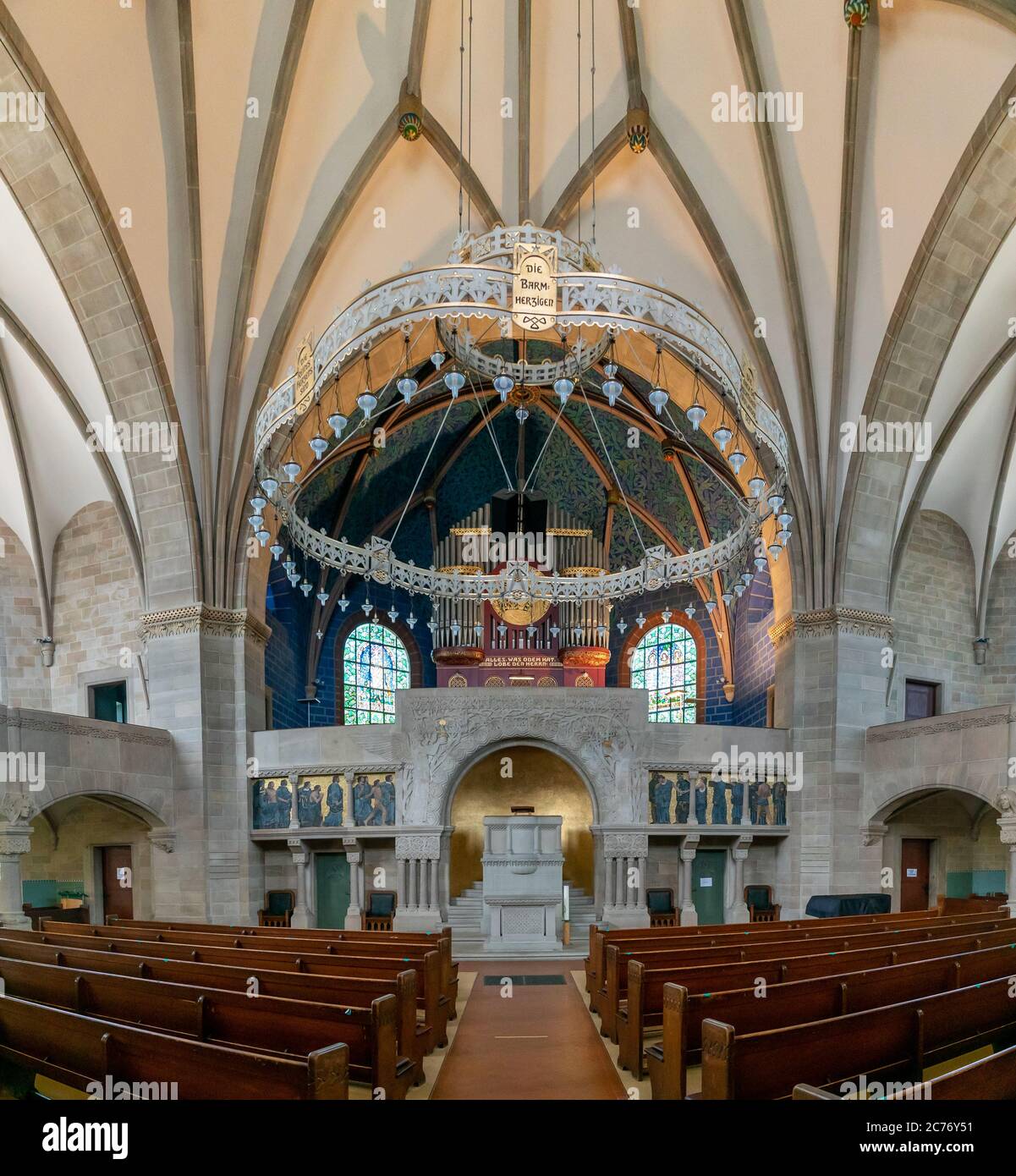 Basel, BL / Switzerland - 8 July 2020: interior view of the historic ...