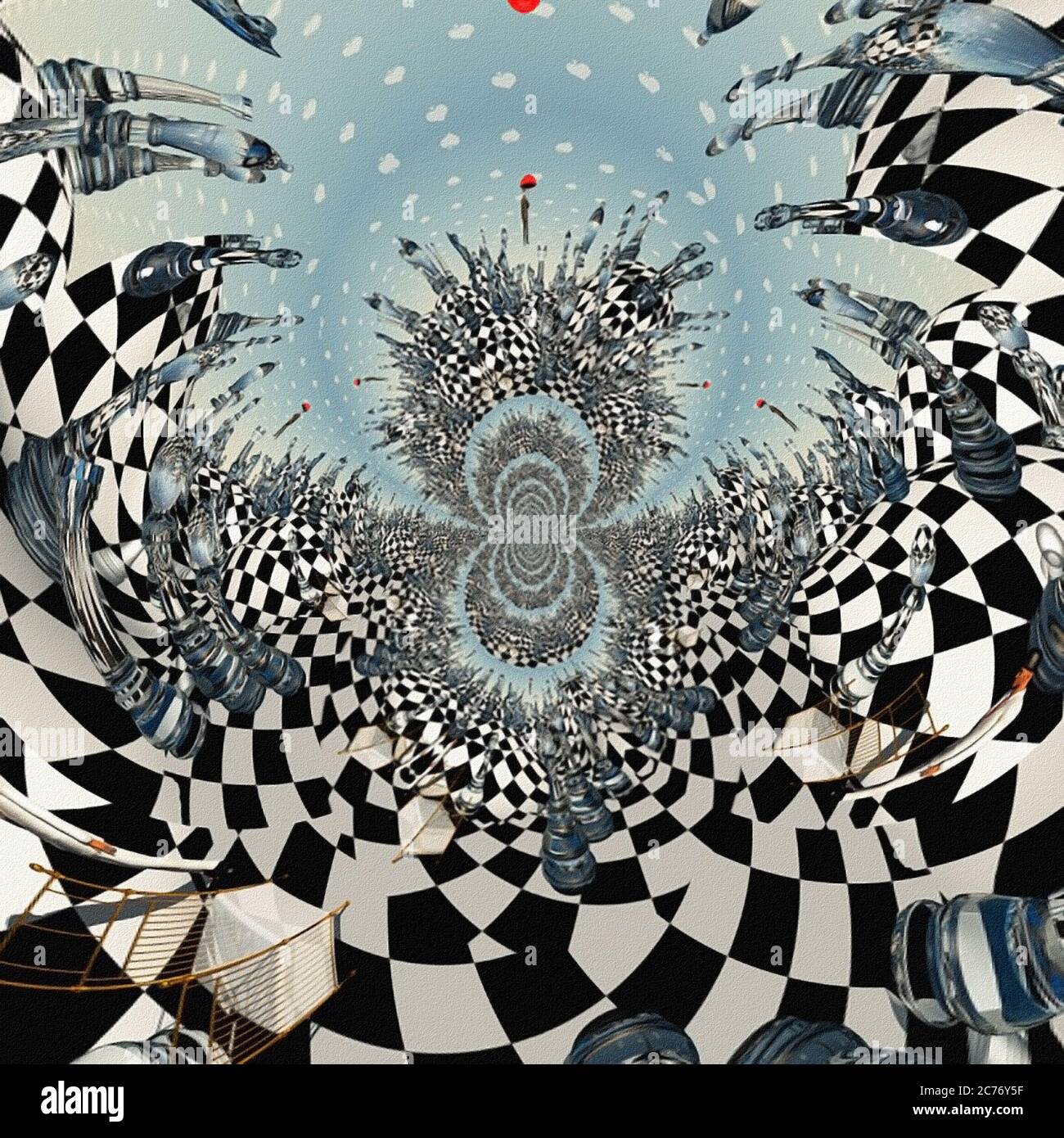 Surreal Chess Board Stock Photo - Alamy