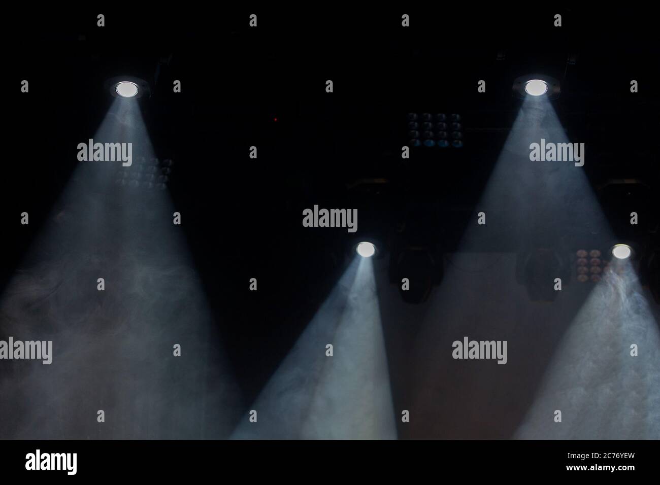 Theater lights spotlights over the stage, texture background for design ...