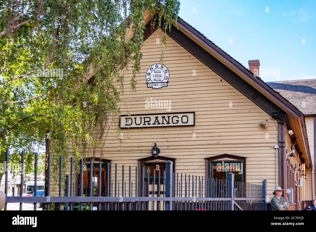 Durango, CO / USA – August 13, 2012: Wooden depot building for the ...