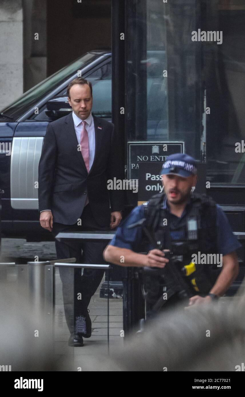 Westminster, London, UK. 14th July, 2020. Matt Hancock, MP, Health ...