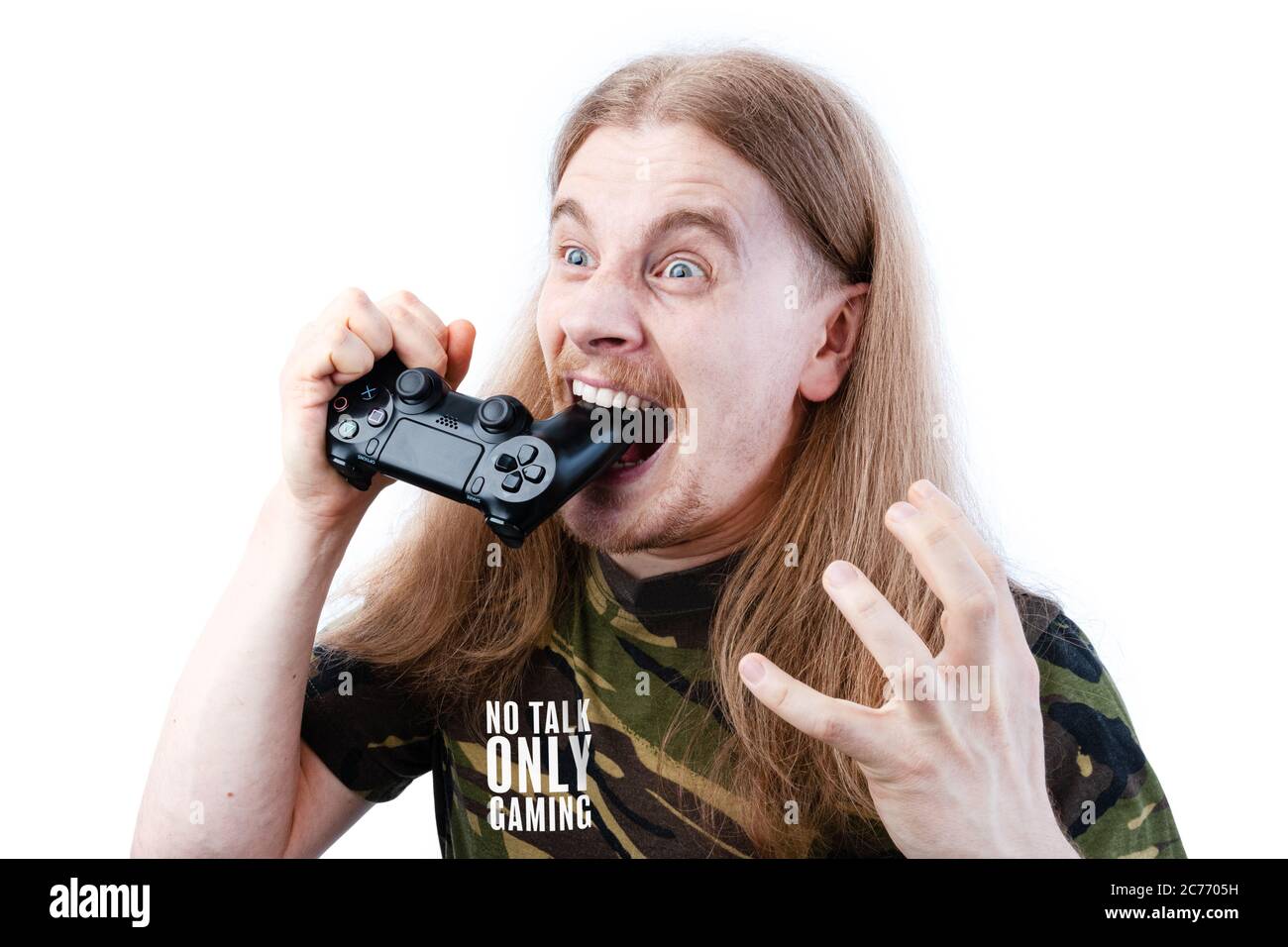 Male playstation controller hi-res stock photography and images - Alamy