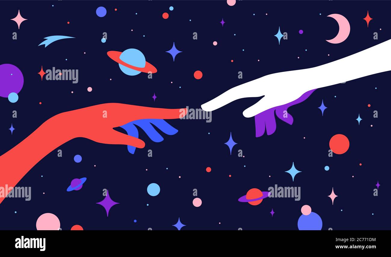 Black god creation Stock Vector Images - Alamy