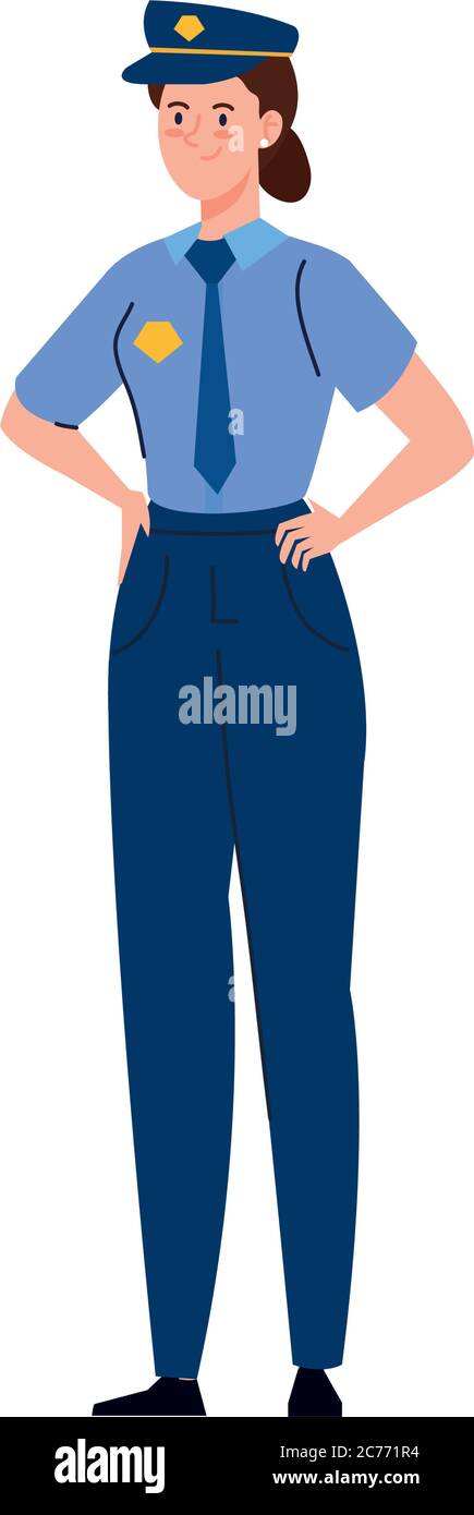 police woman worker vector design Stock Vector Image & Art - Alamy