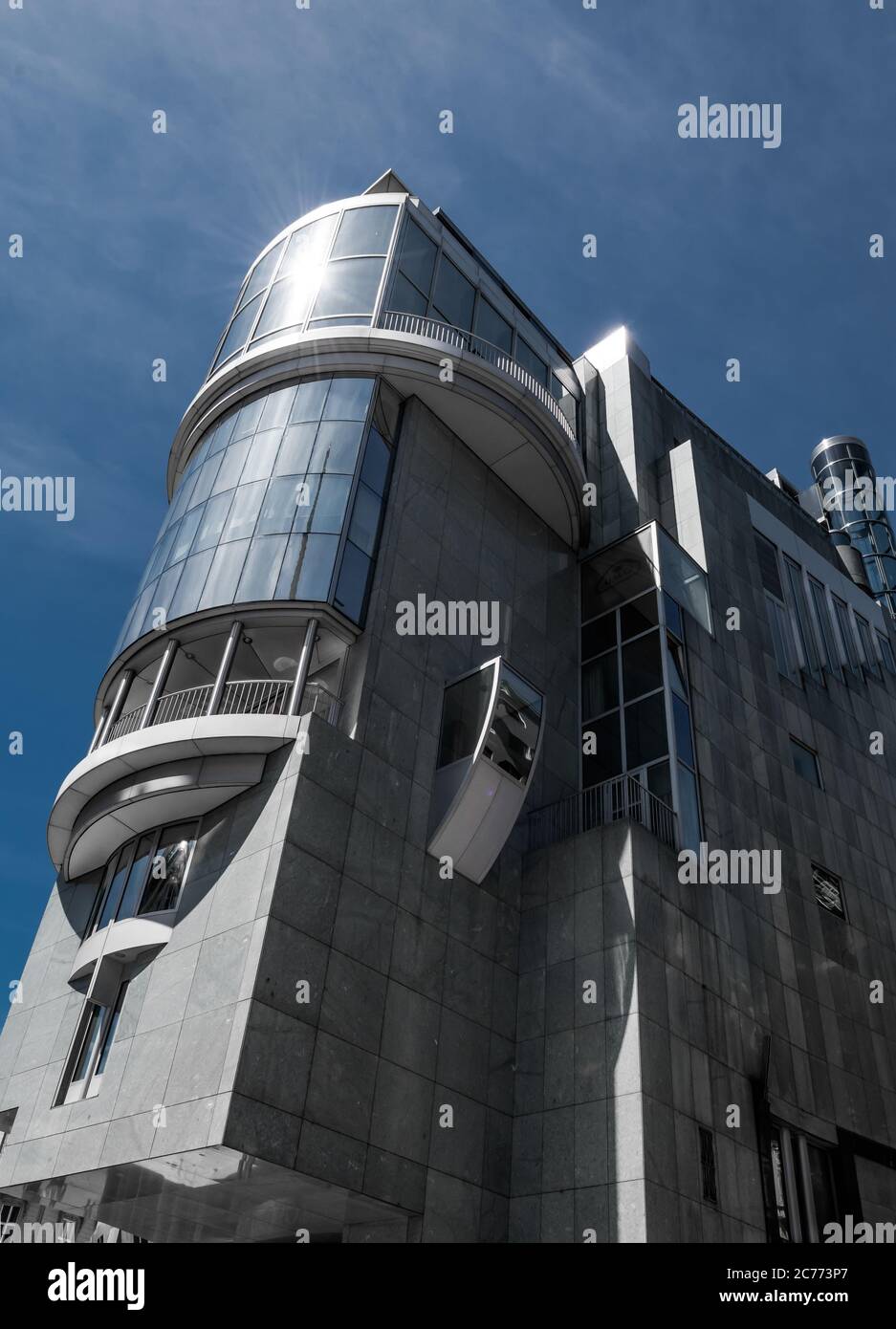 VIENNA, AUSTRIA - JULY 02, 2020: Famous Haas Haus, Modern Building ...