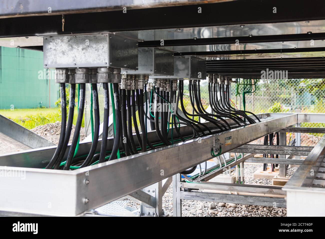 electrical connections, distribution and control board, ordered and ...