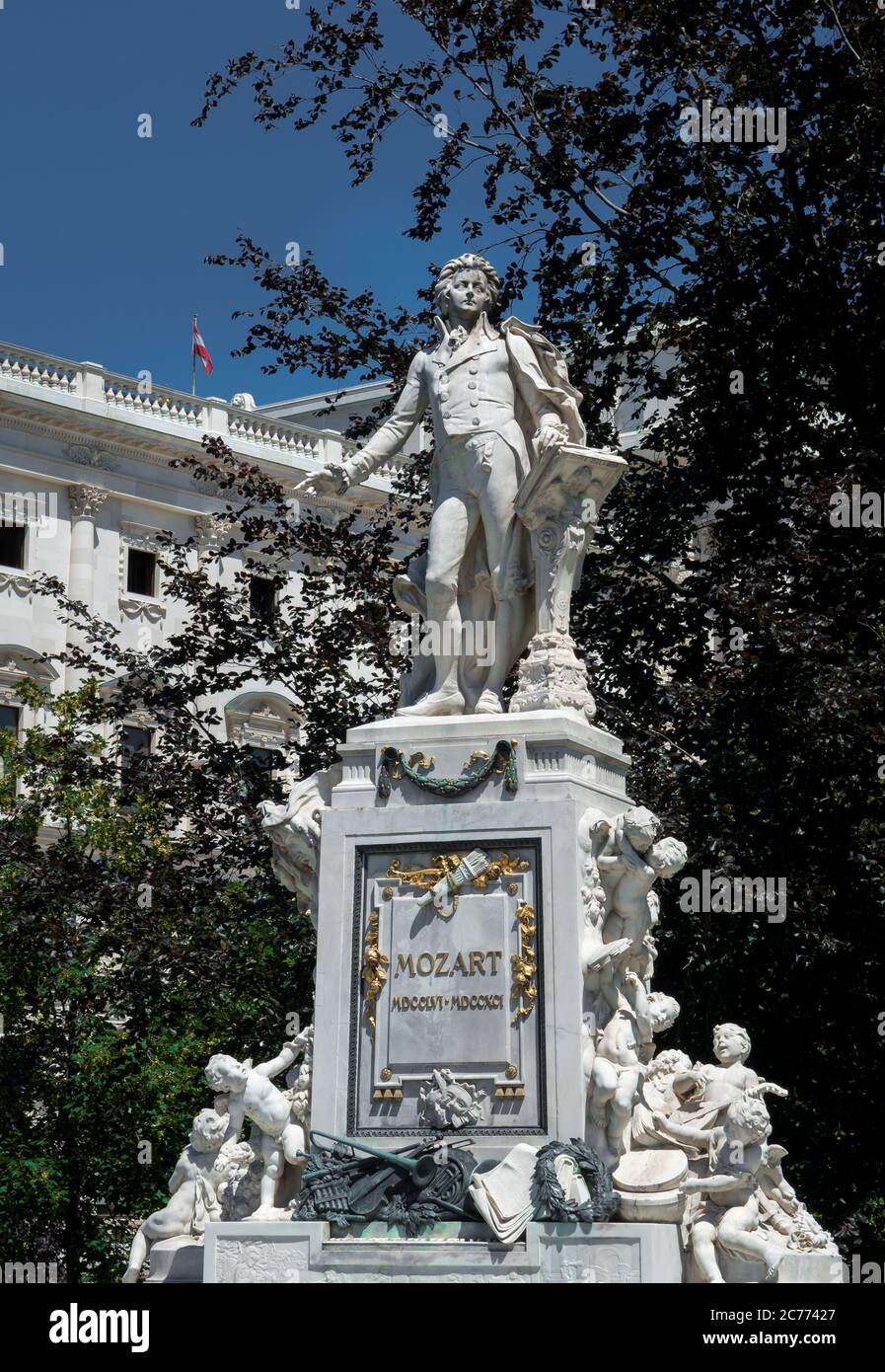 Sculpture And Memorial For The Famous Viennese Composer Wolfgang ...