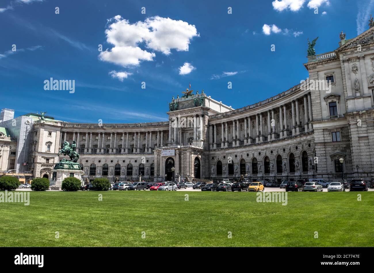 Imperial Palace Hofburg And Famous Square Heldenplatz In The Inner City ...