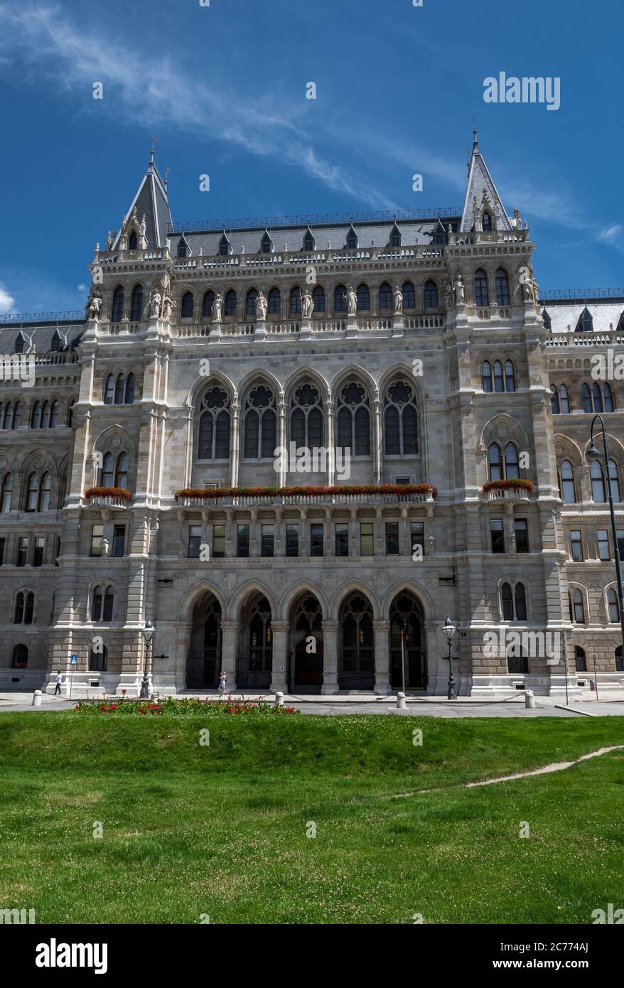 City Hall, Wiener Rathaus, In The Inner City Of Vienna In Austria Stock ...