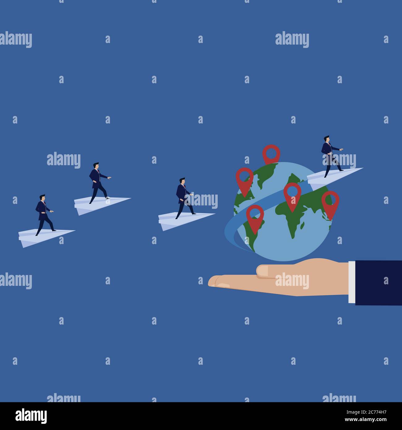 Stand around map hi-res stock photography and images - Alamy