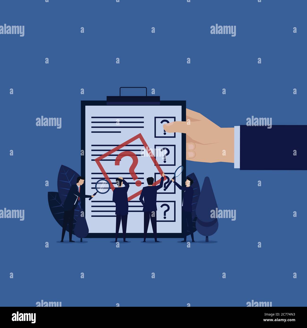 Team survey Stock Vector Images - Alamy
