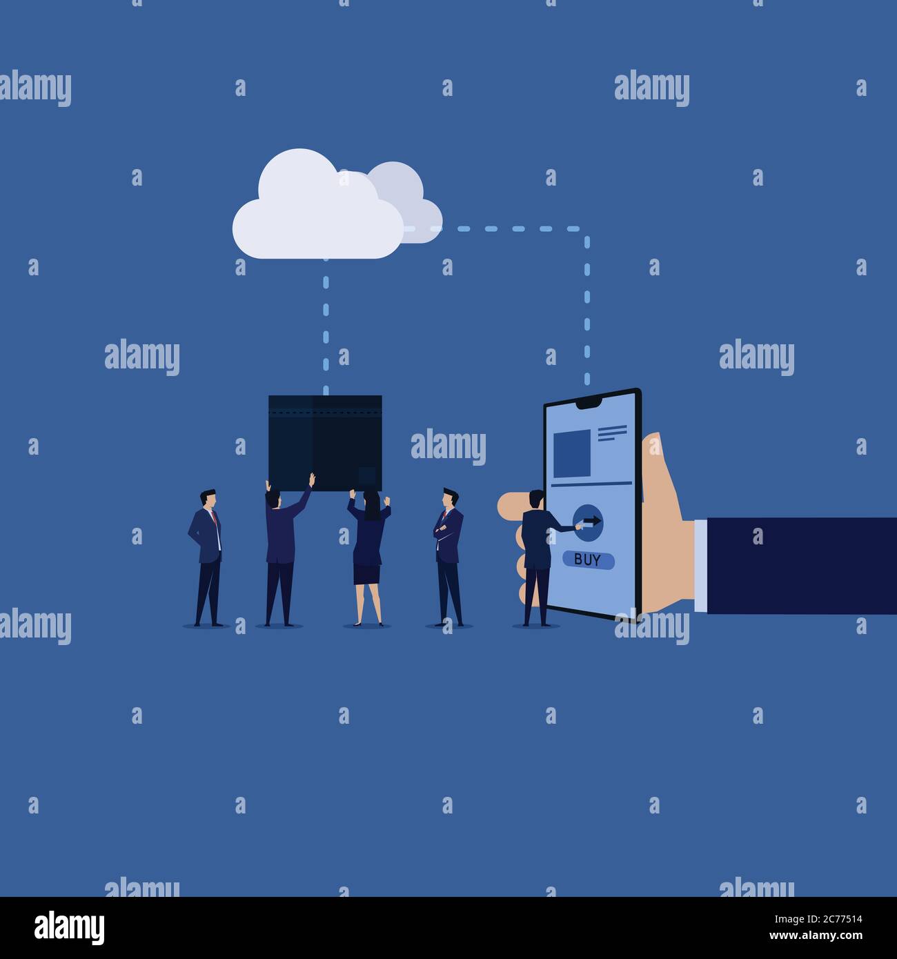 Cloud online payment Stock Vector Images - Alamy