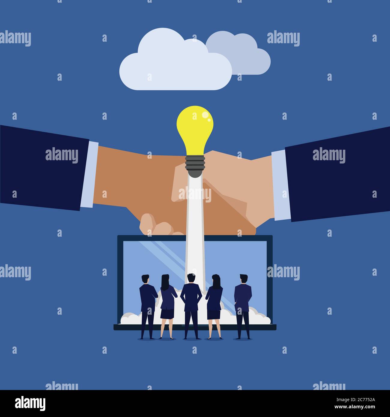Launching customer Stock Vector Images - Alamy