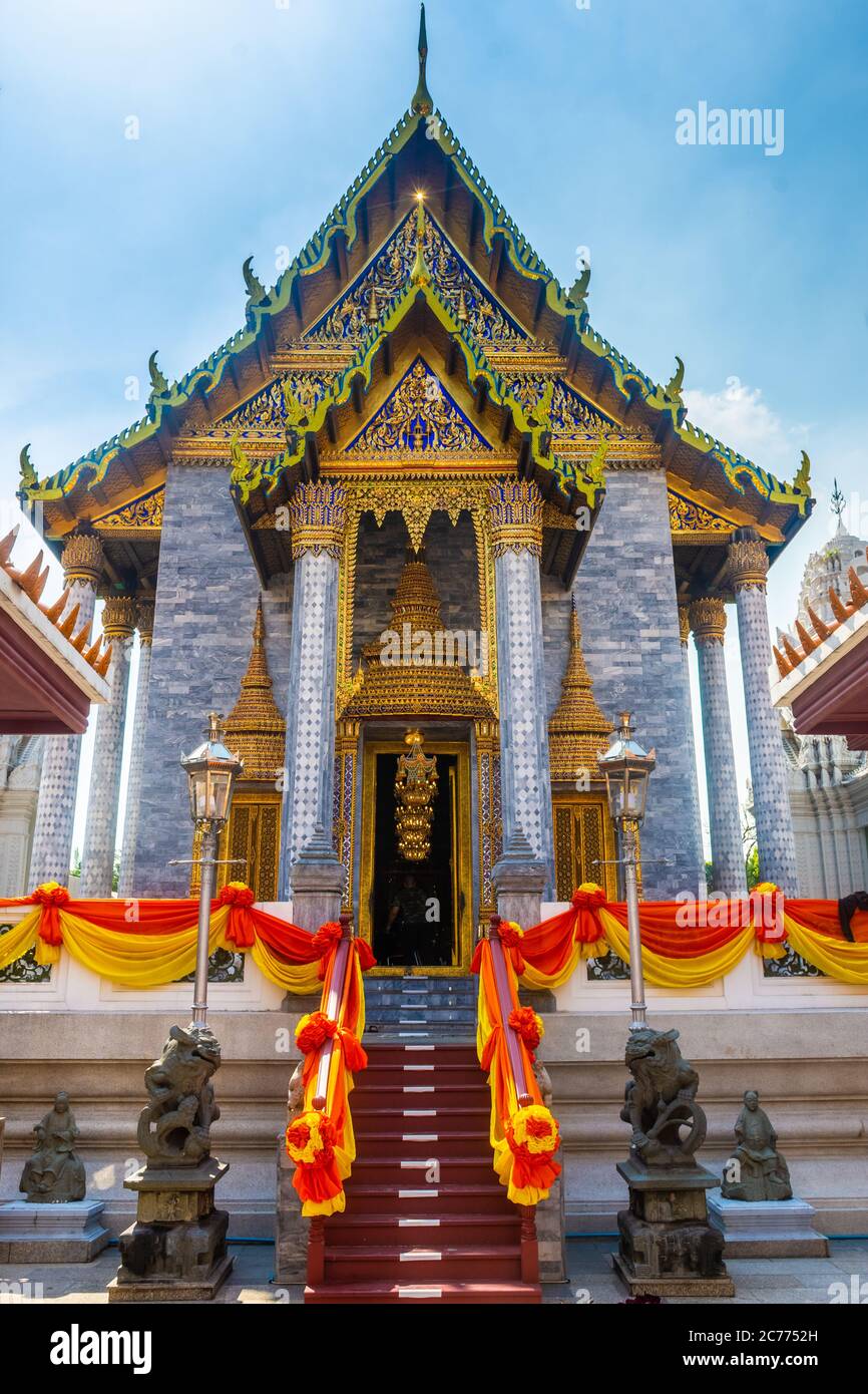 BANGKOK, THAILAND, 12 JANUARY 2020: Wat Ratchapradit Sathitmahasimaram ...