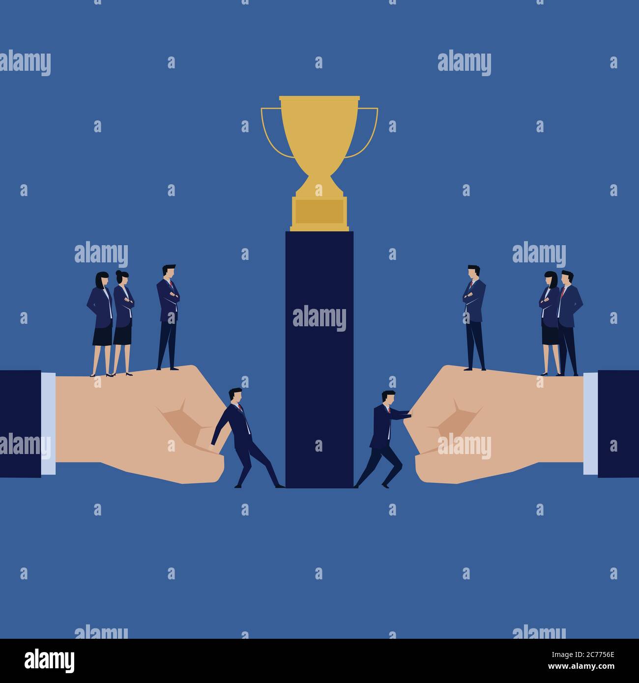 Businessman coffee colleagues Stock Vector Images - Alamy
