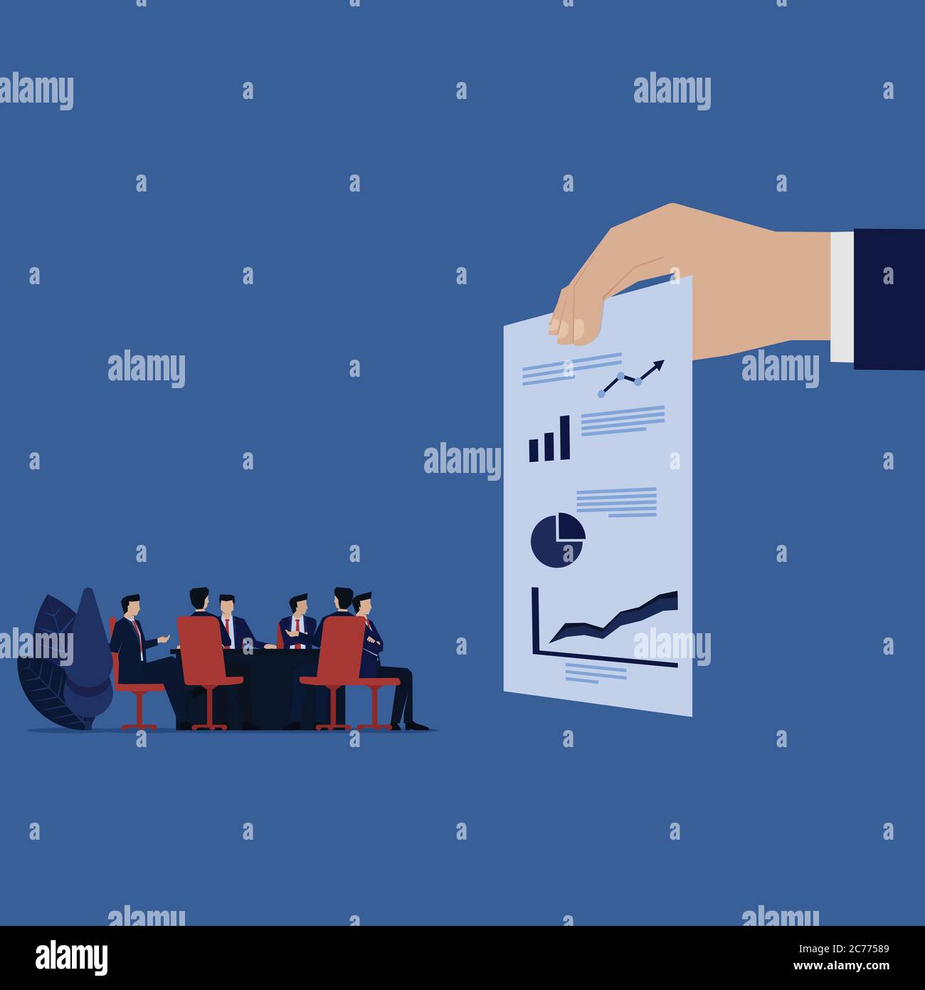 Financial and discussion Stock Vector Images - Alamy