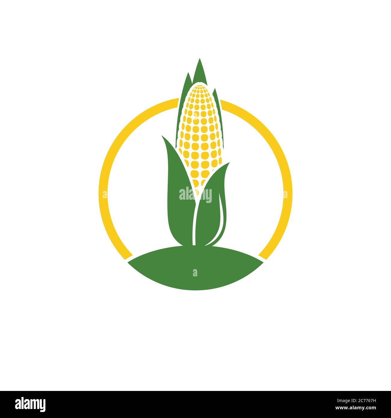 Agriculture corn vector icon design template Stock Vector Image & Art ...