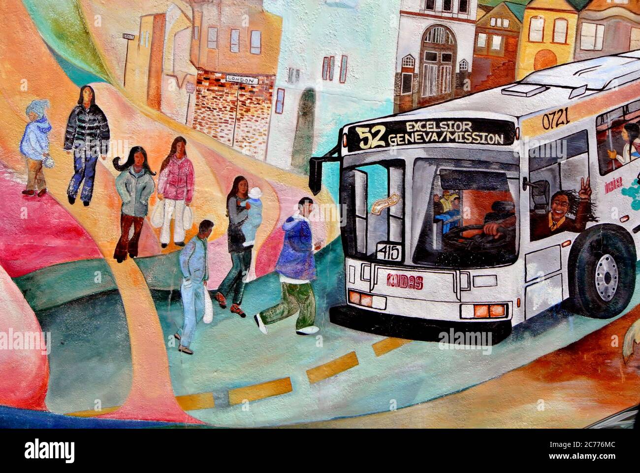 Bus mural hi-res stock photography and images - Alamy