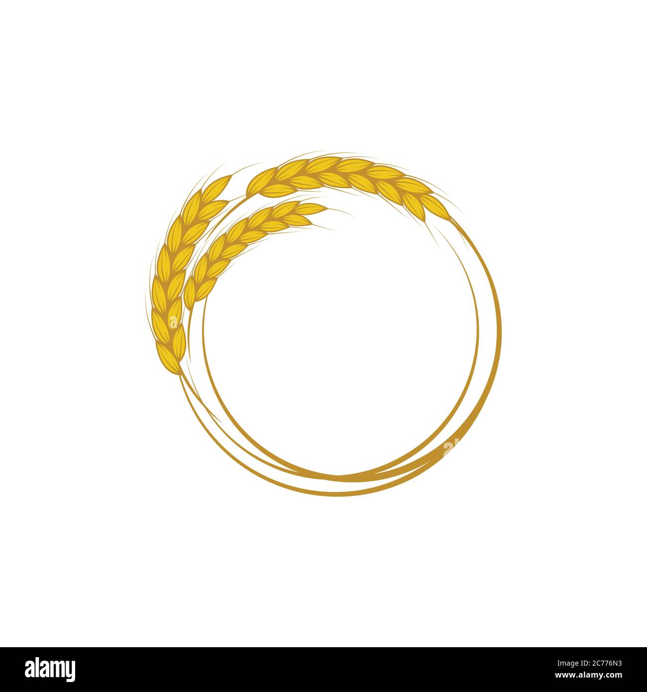 Gold rice paddy Stock Vector Images - Alamy