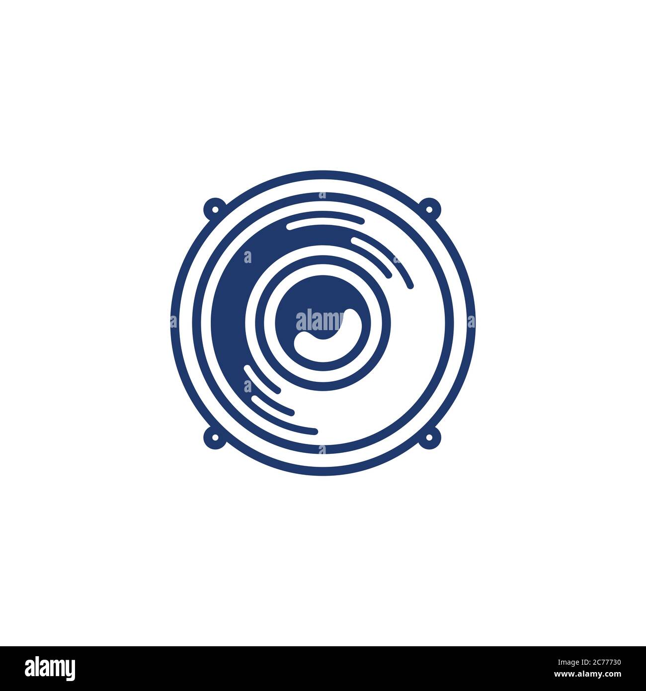 Speaker waves vector illustration design template Stock Vector Image ...