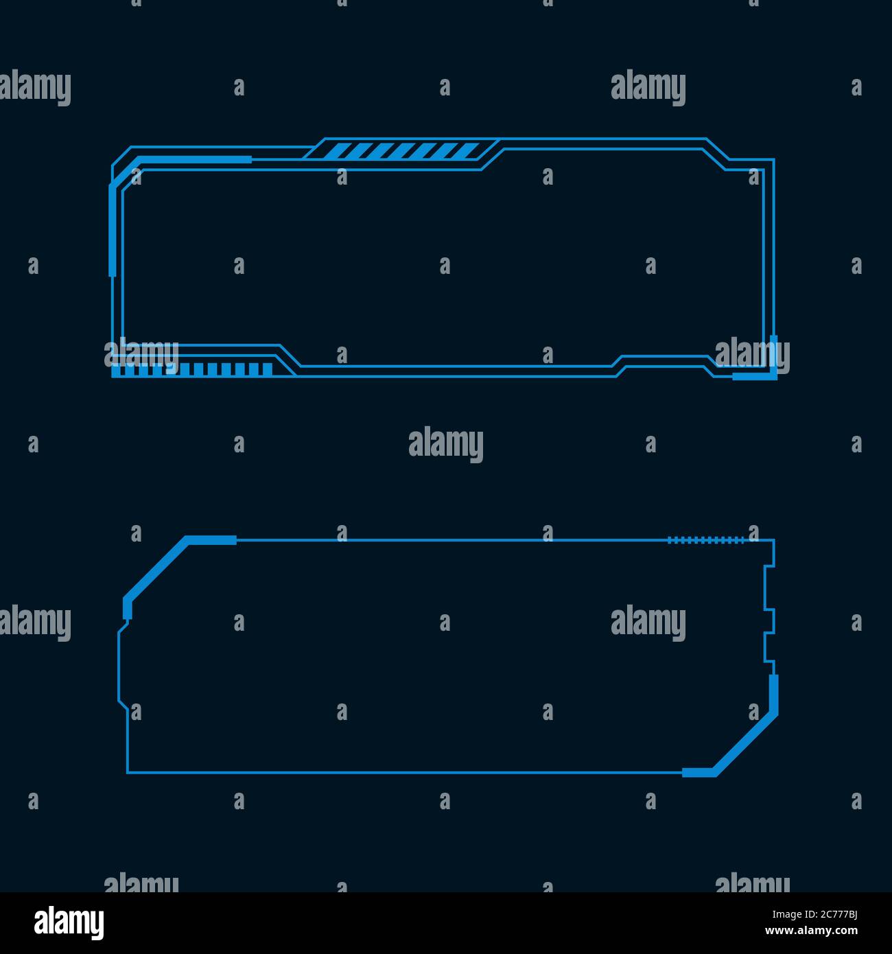 Futuristic user interface illustration design template Stock Vector ...
