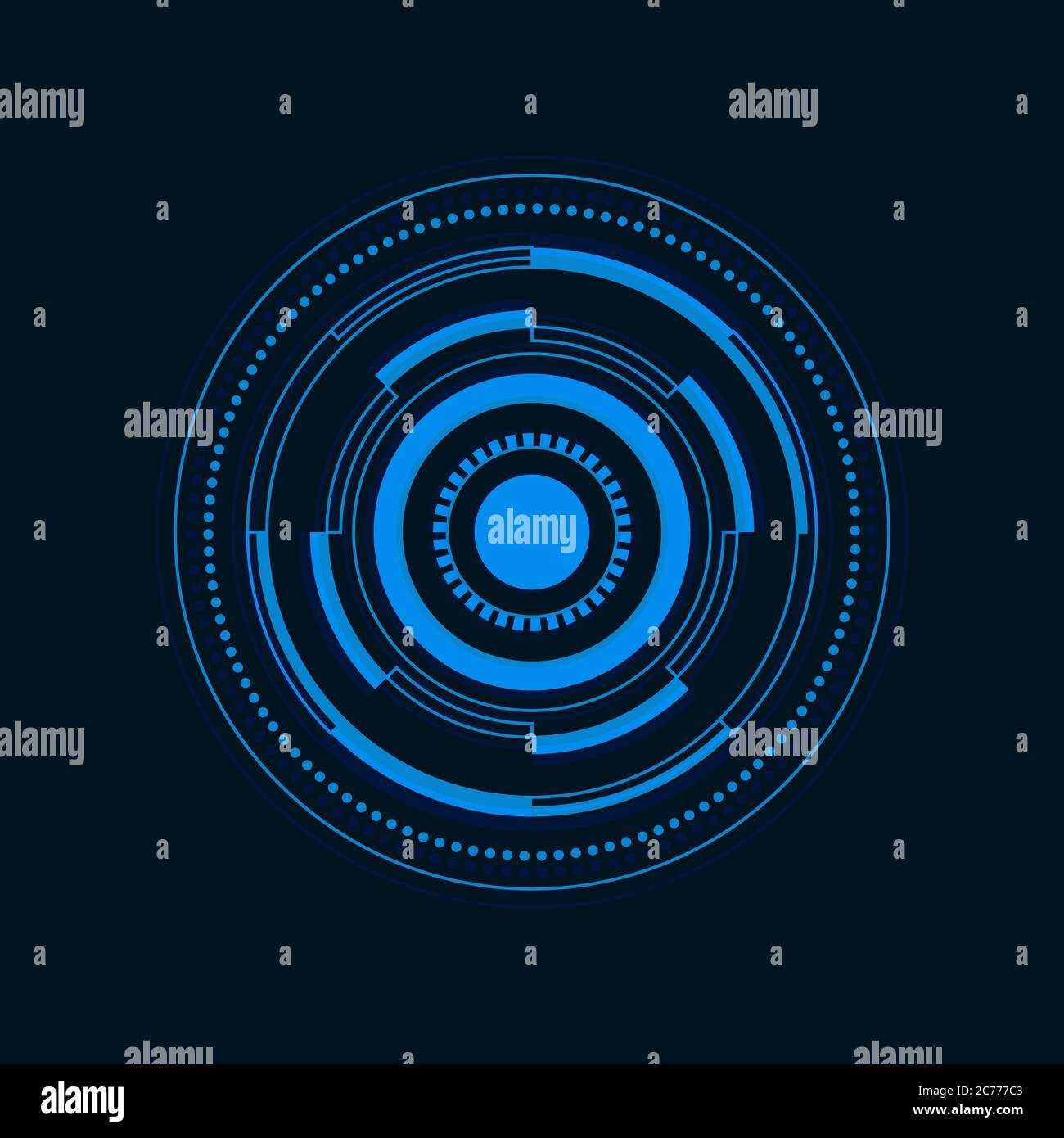 Futuristic user interface illustration design template Stock Vector ...