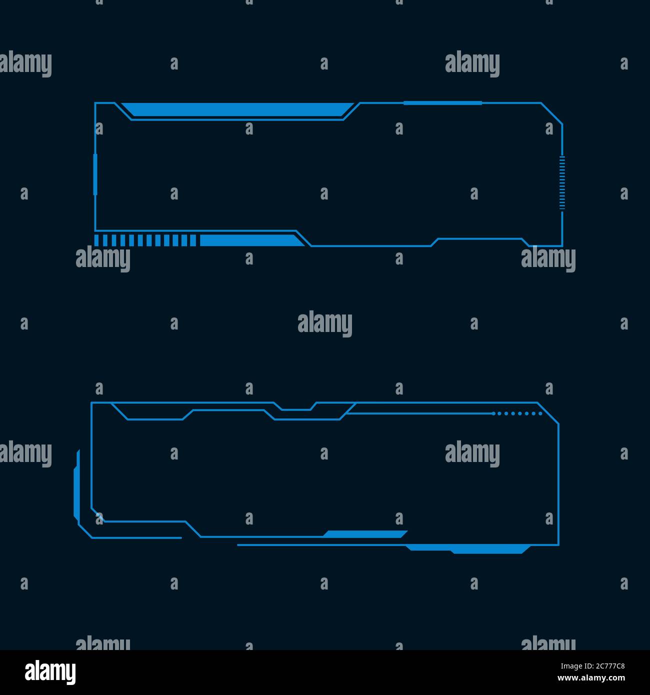 Futuristic user interface illustration design template Stock Vector ...