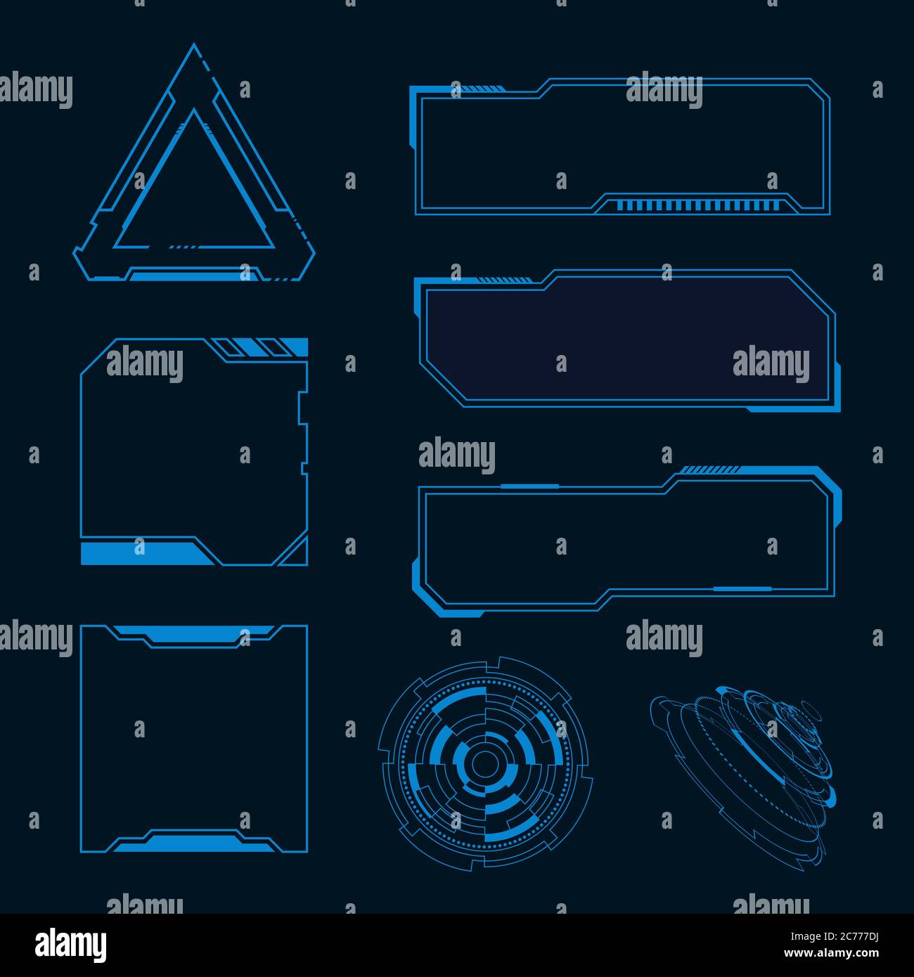 Futuristic user interface illustration design template Stock Vector Image & Art - Alamy