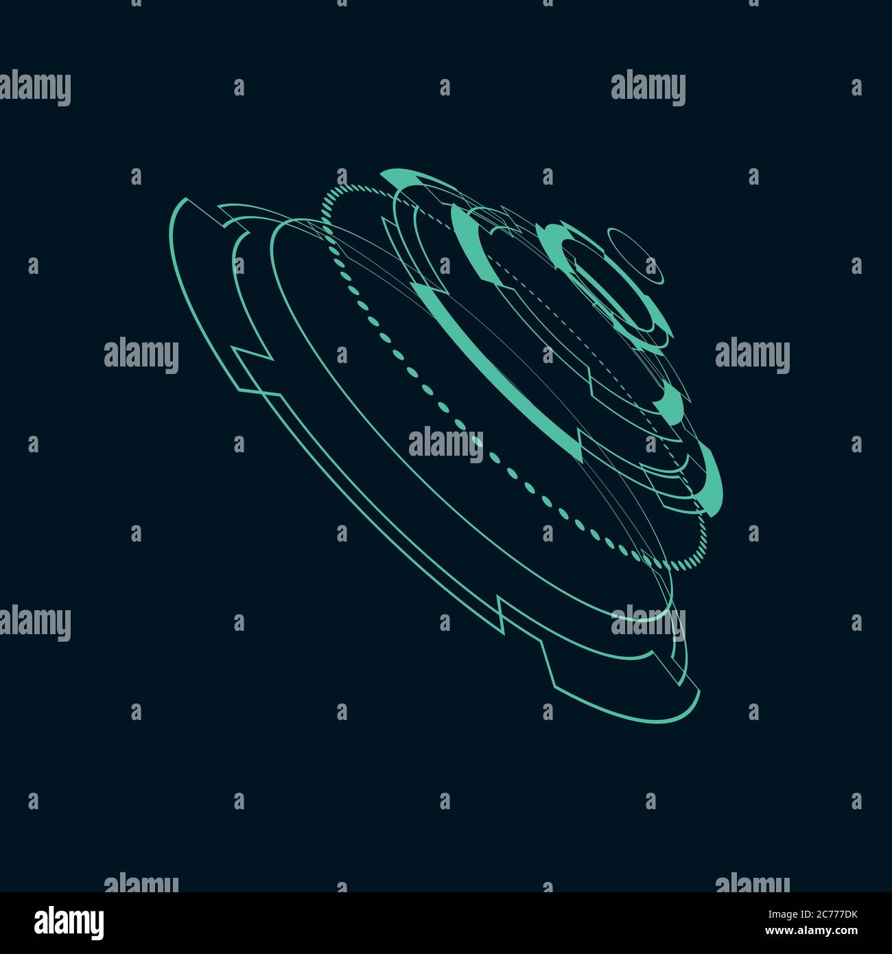 Futuristic user interface illustration design template Stock Vector Image & Art - Alamy