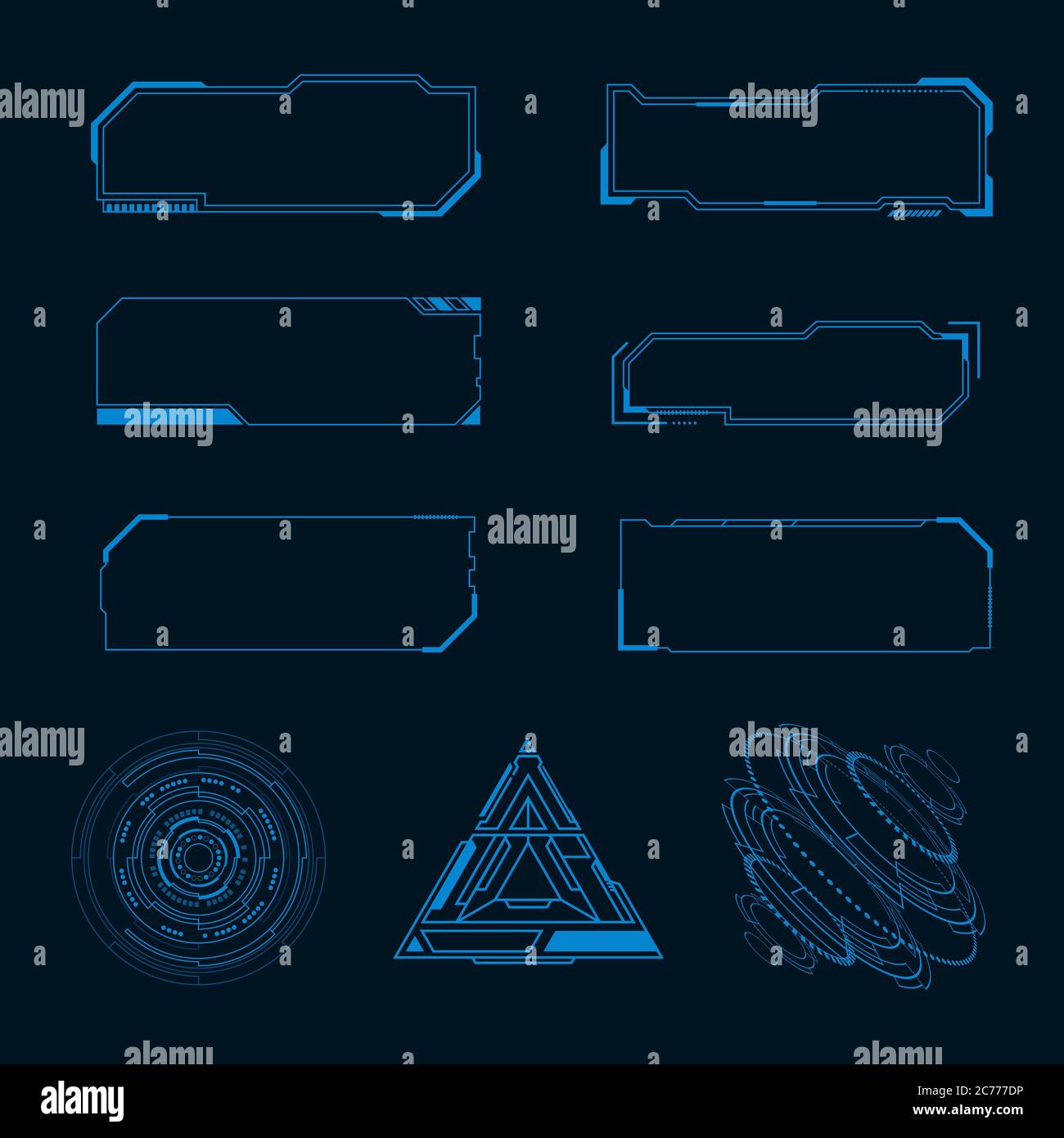Futuristic user interface illustration design template Stock Vector Image & Art - Alamy
